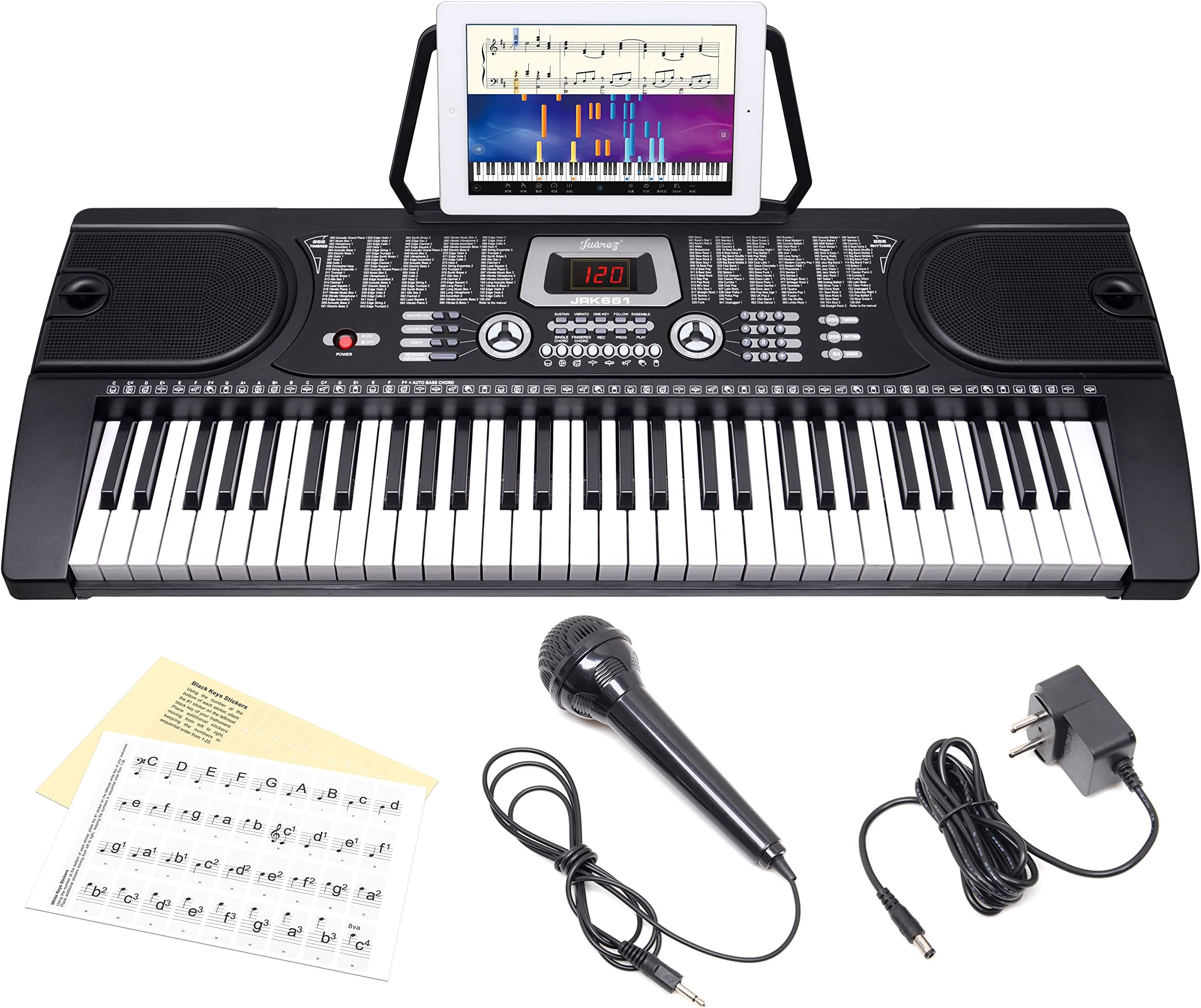 Bigfun 61 Keys Piano Keyboard Toy with Recording and Mic & Mobile ...