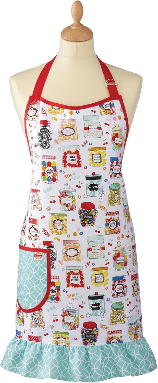 Cooksmart Sweet Treats Frilled Apron : Amazon.co.uk: Home & Kitchen