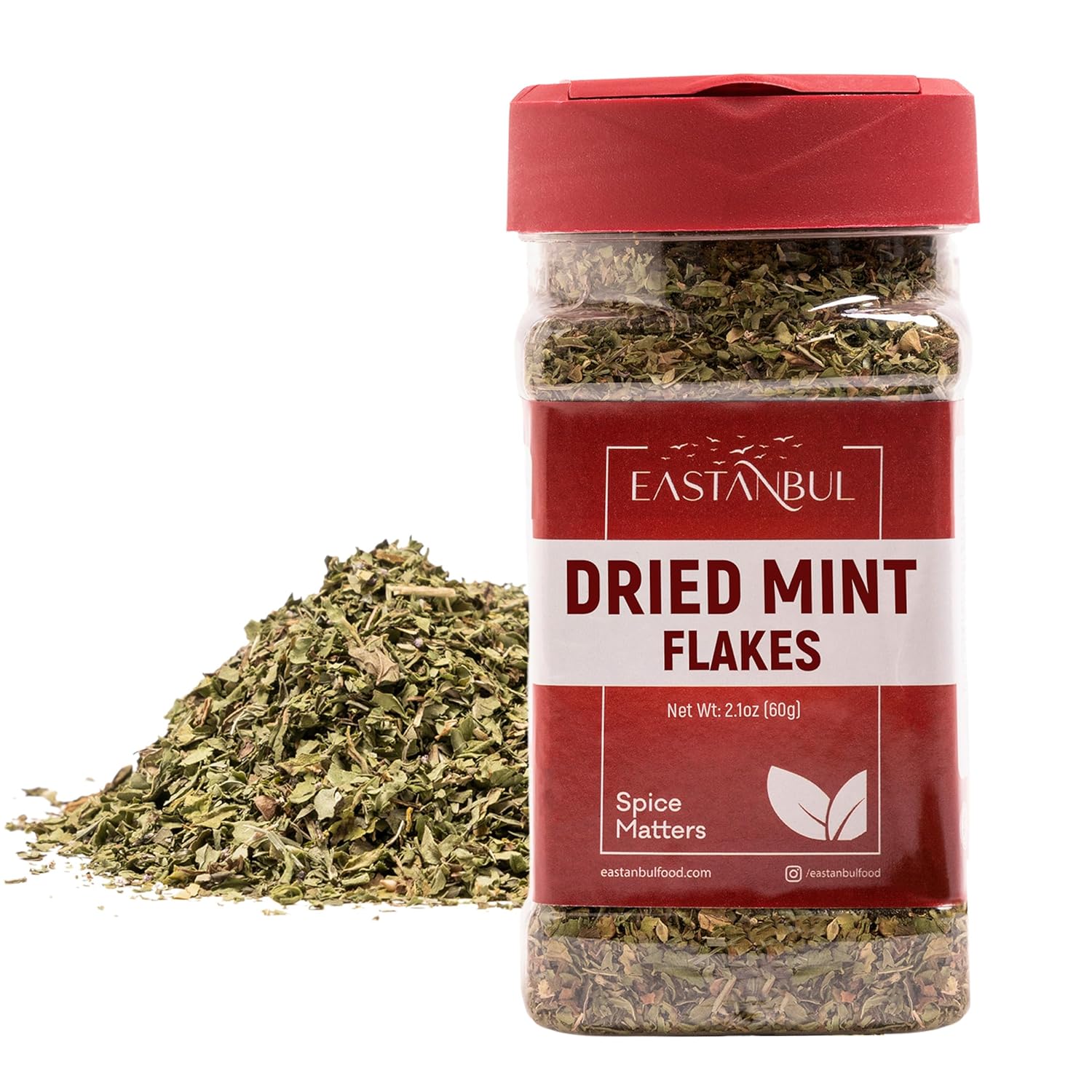 Amazon.com : Eastanbul Dried Mint, 2.1oz, Dried Mint for Cooking ...