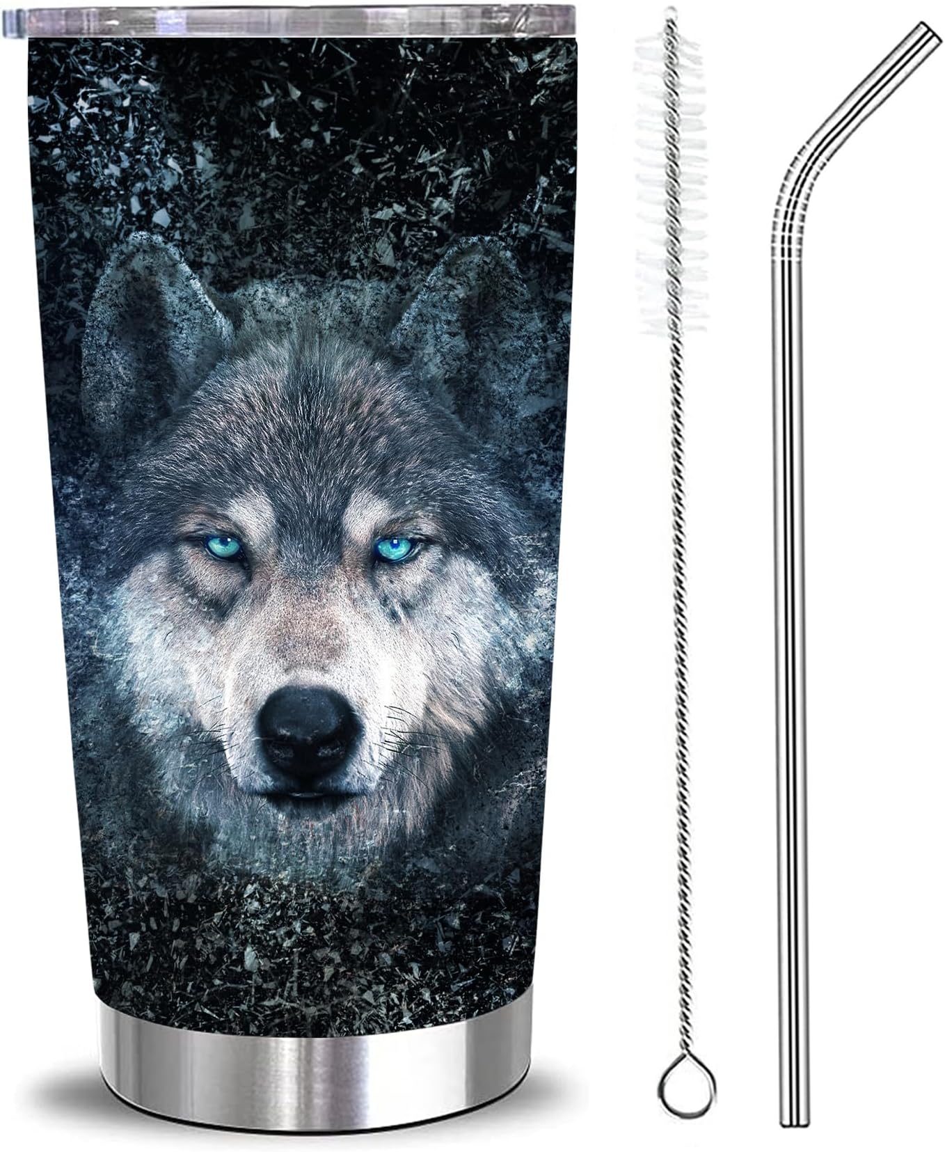 Amazon.com | Mebupol Wolf Gifts Tumbler 20oz 1pc, Wolf Gifts For Girls ...