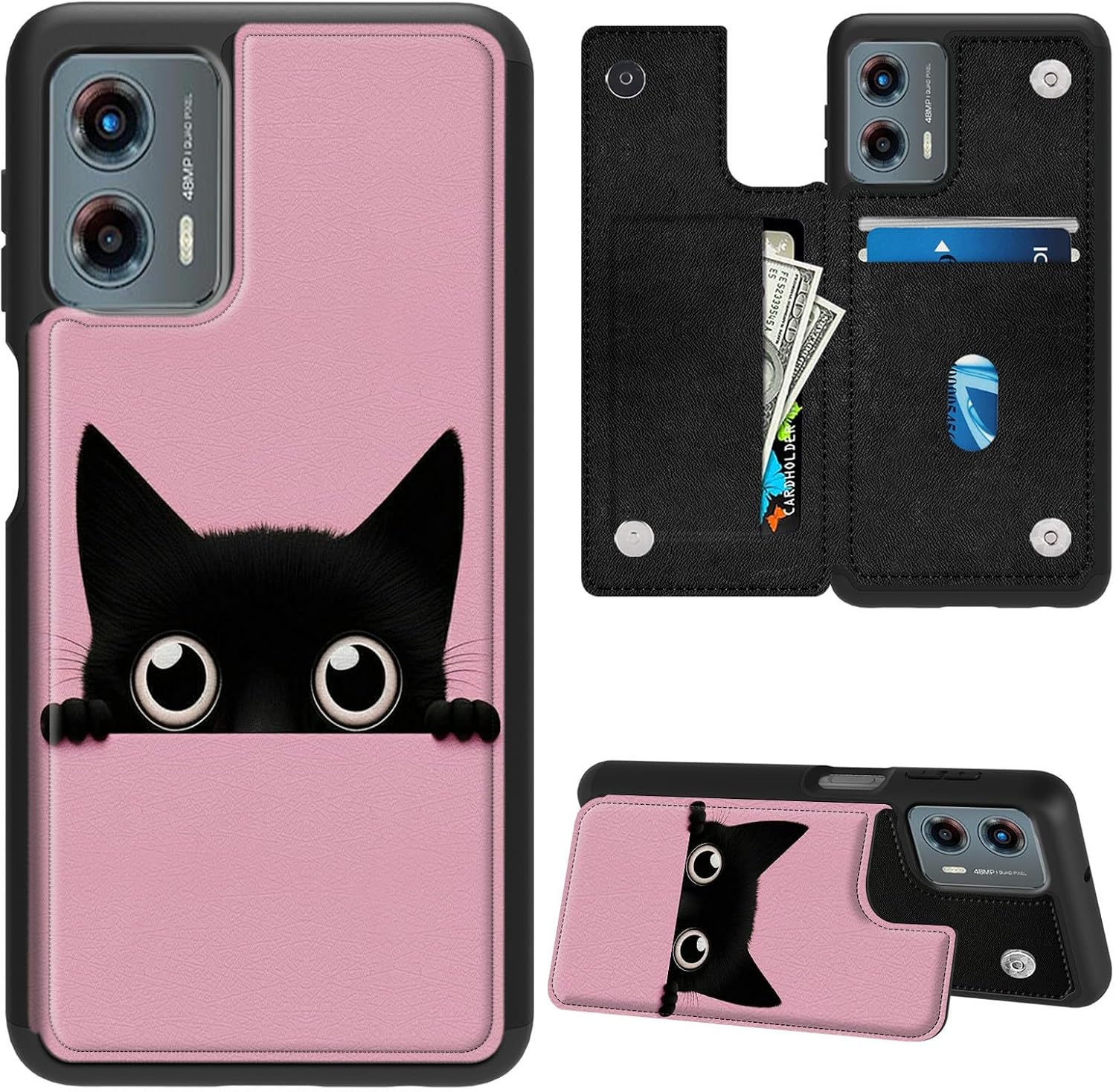 Amazon.com: CGFGHHUY for Moto G 5G 2023 Phone Case with Card Slots ...