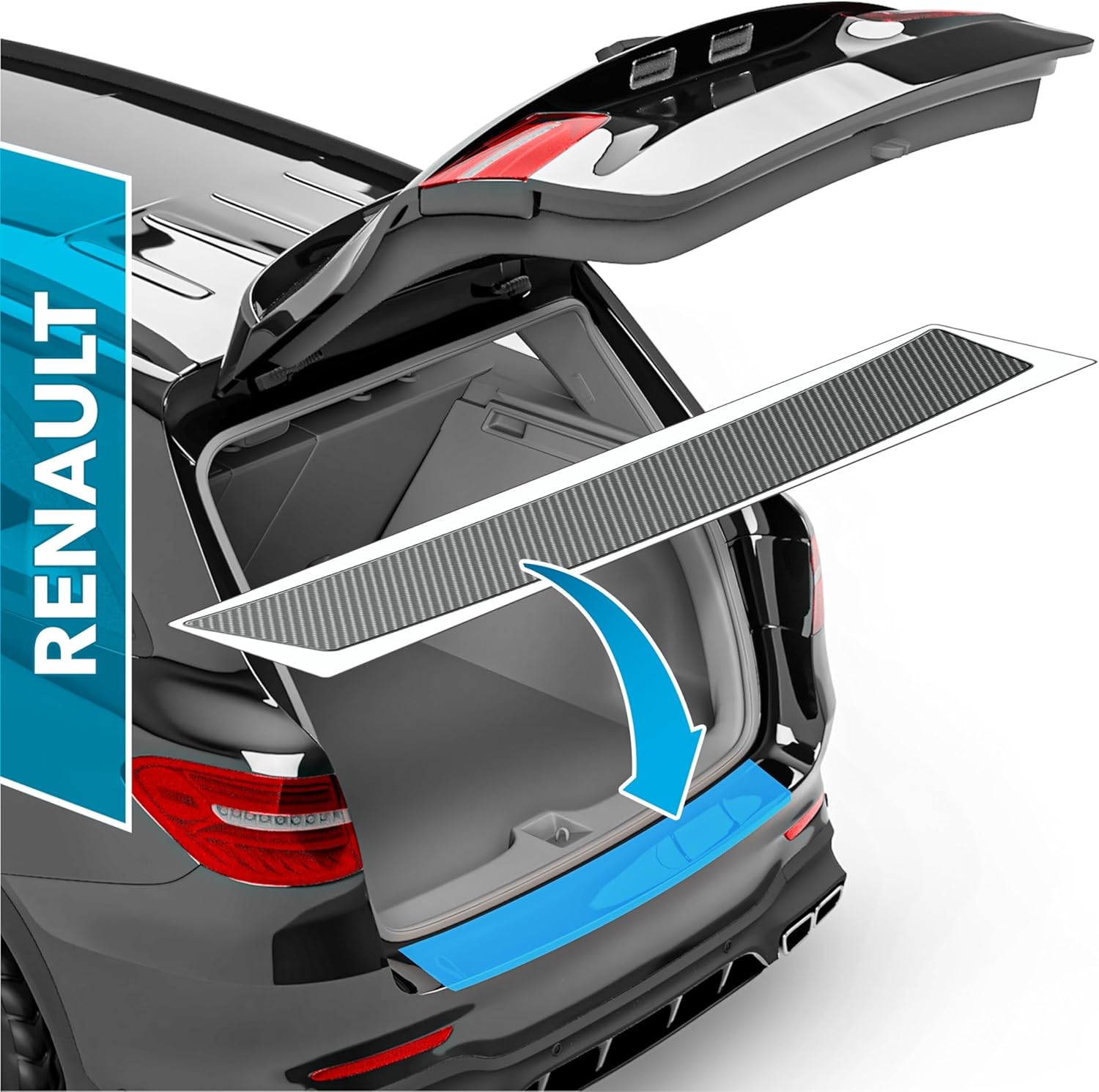 uProtect Car Boot Sill Protection Film Complete Set for Renault Twingo ...