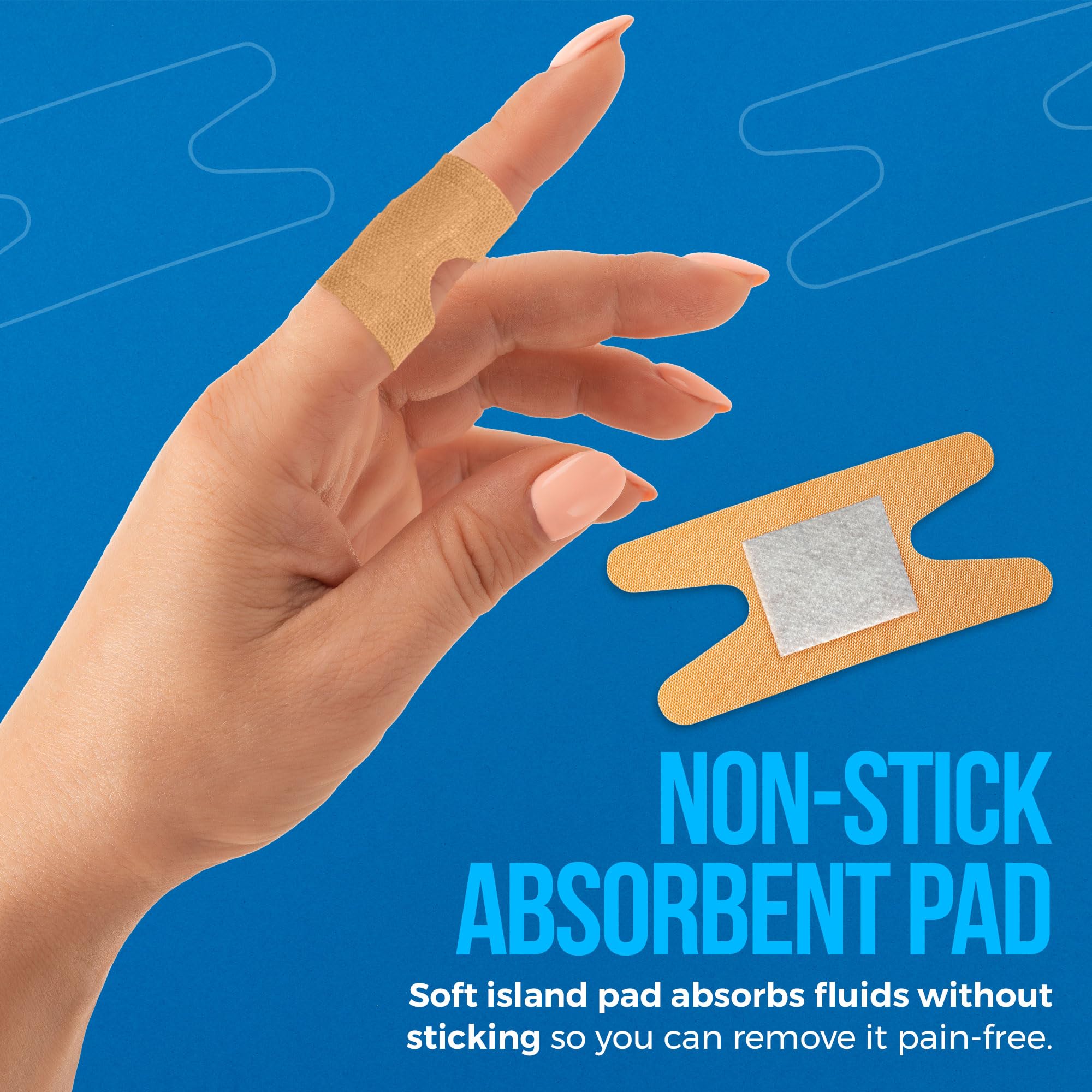 Snapklik.com : Flex Fabric Knuckle Bandages - Flexible Fabric Adhesive ...