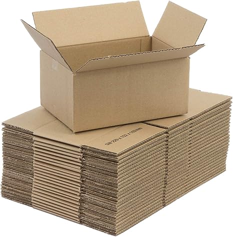 SmithPackaging Single Wall Cardboard Shipping Boxes 229x152x102mm ...