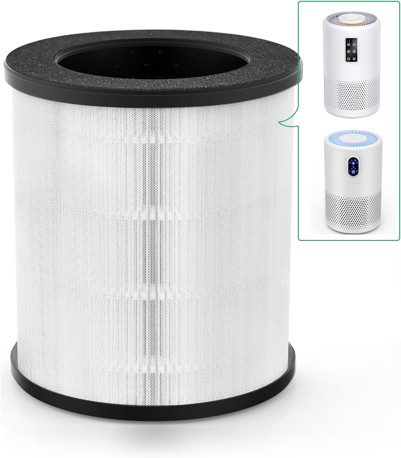 Amazon.com: 4-Pack B-D02L True HEPA Replacement Filter Compatible with ...