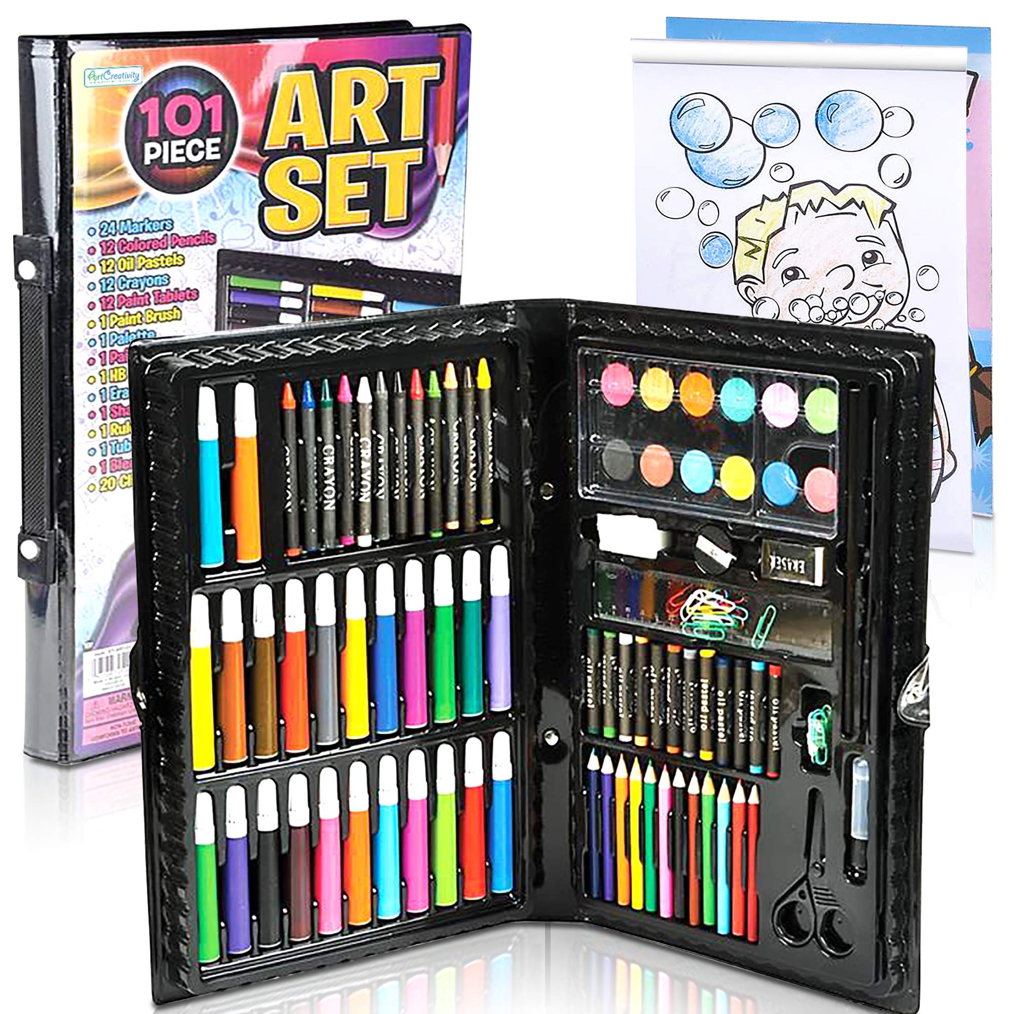 Deluxe Art Set for Kids by Art Creativity - Ideal Beginner Artist Kit ...