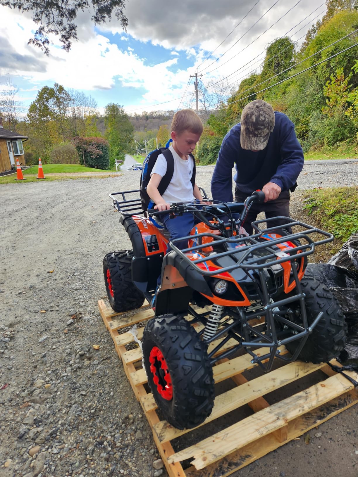 $100/mo - Finance SEANGLES Gas 125cc ATV Quad 4 Wheeler for Adults and ...