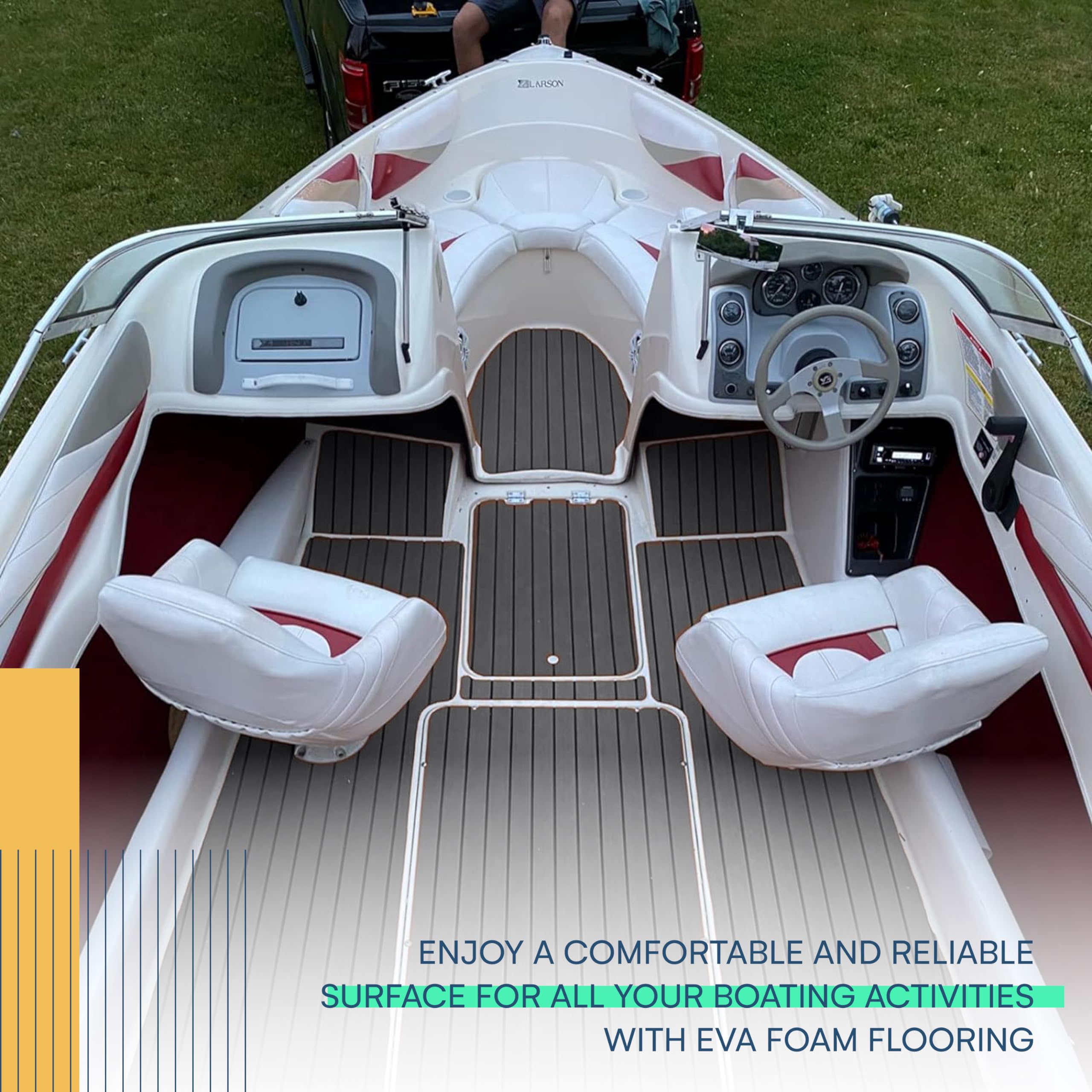 Snapklik.com : EVA Foam Boat Decking Sheet - Non-Slip Boat Foam ...