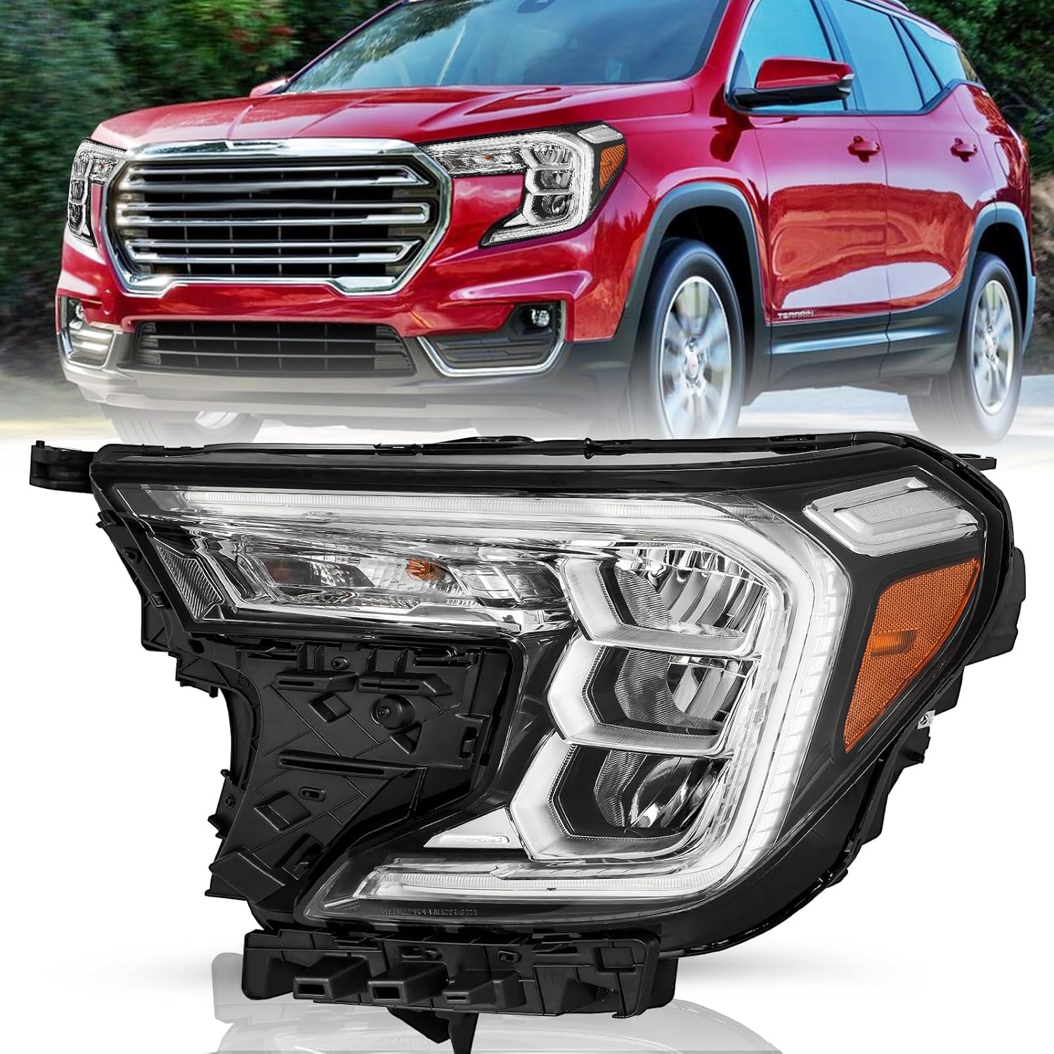 Amazon.com: TUSDAR Headlight Assembly Set for 2022 2023 2024 GMC ...