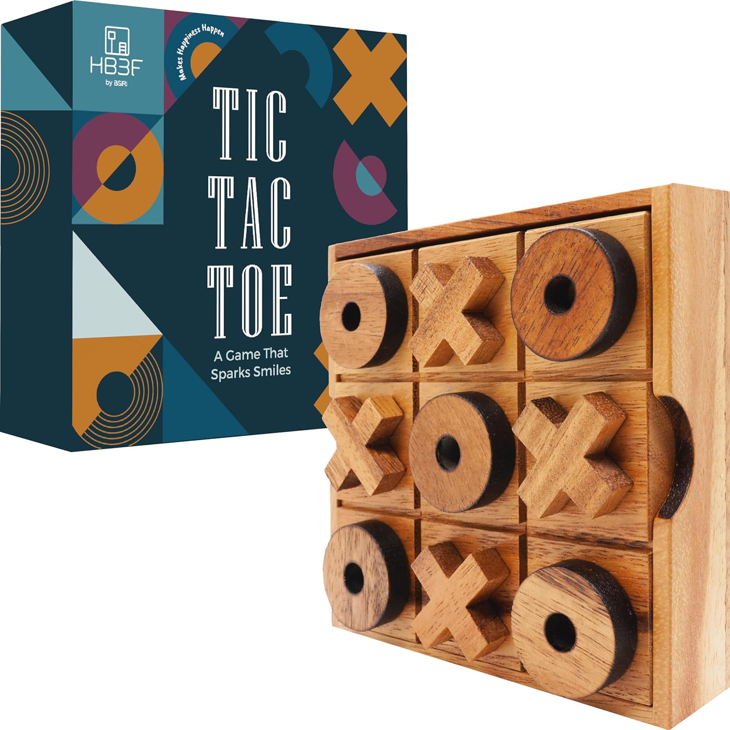 Amazon.com: BSIRI Wooden Tic Tac Toe Game - Brain Teaser Puzzles for ...