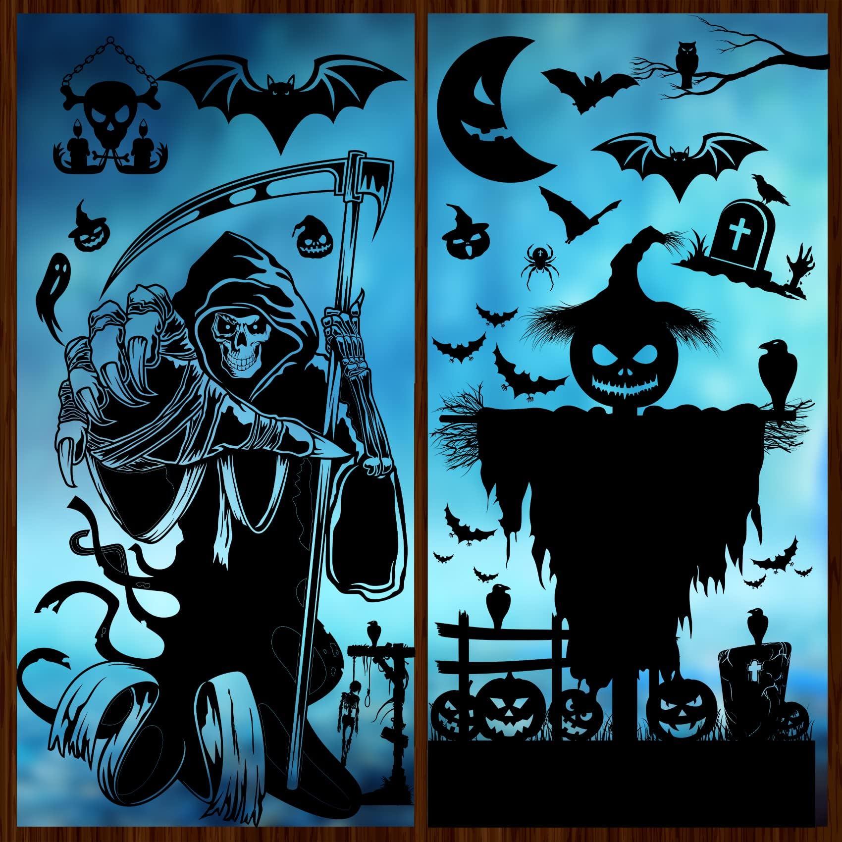 Amazon.com: Vampire Halloween Window Cling Sheet : Home & Kitchen