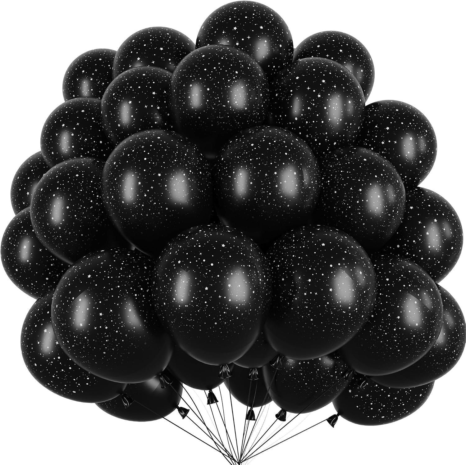 Amazon.com: Black Galaxy Balloons,60 Pcs Outer Space Latex Balloons 12 ...
