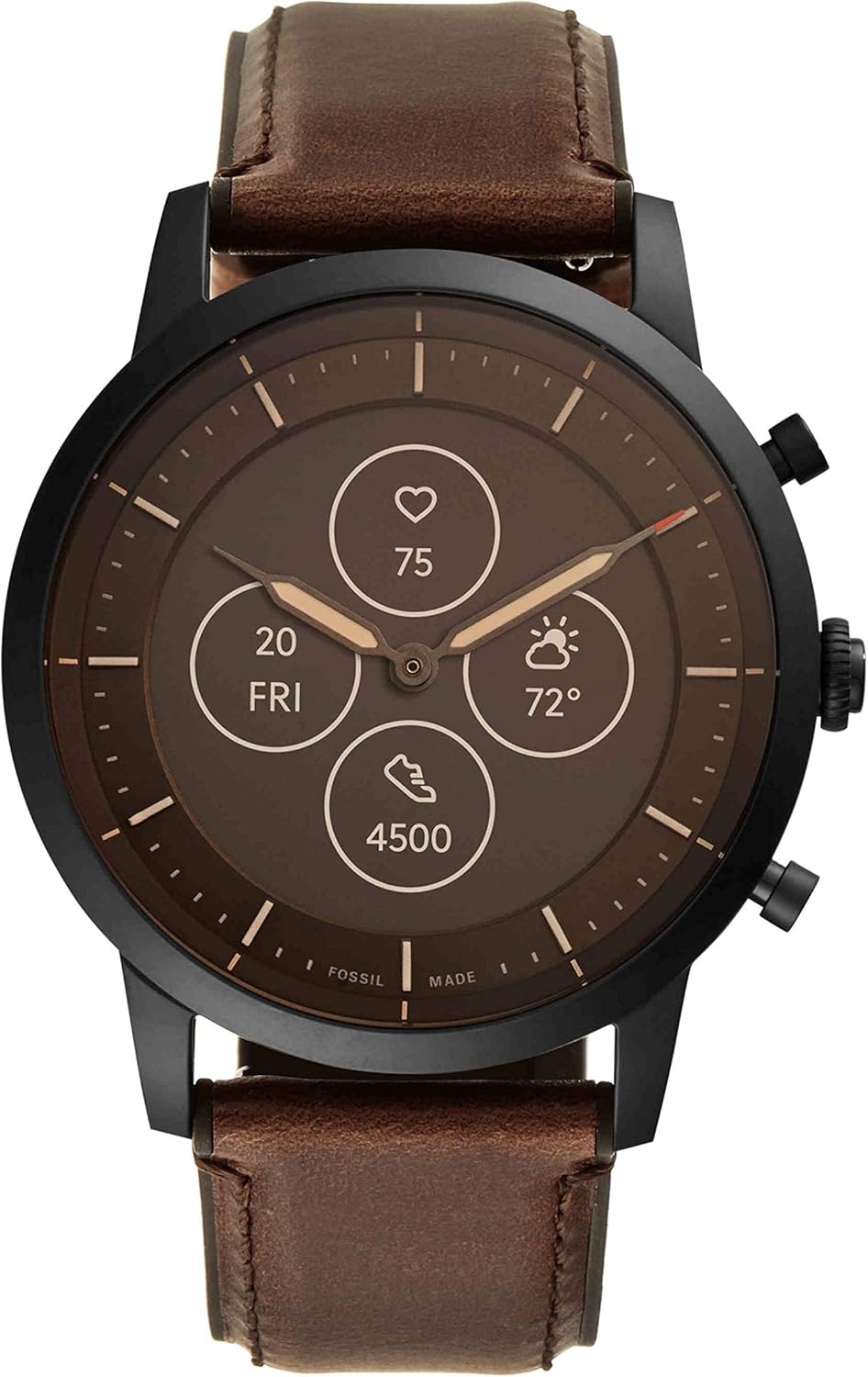 Fossil Smartwatch Híbrido Collider HR 42MM para Caballero : Amazon.com ...