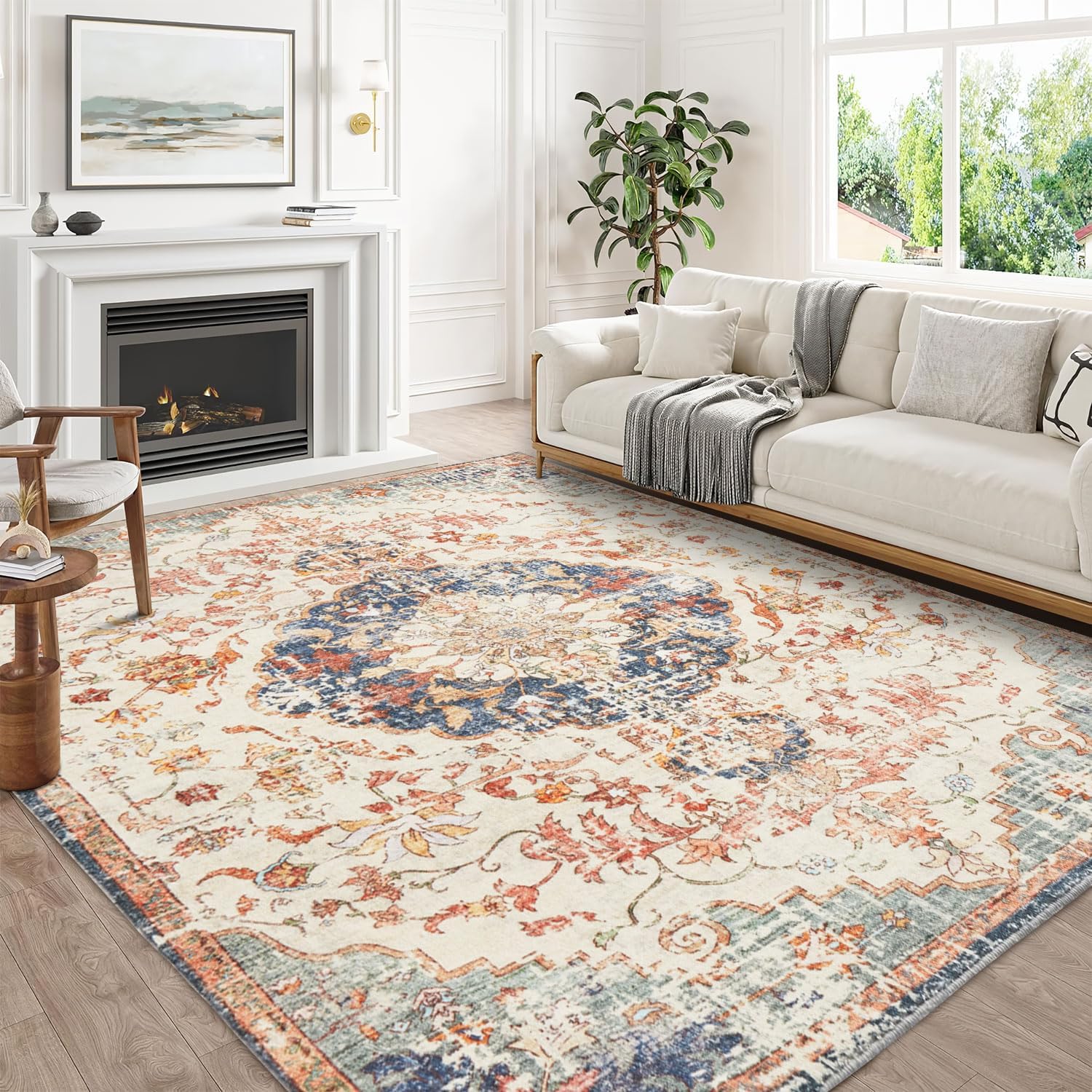 Amazon.com: Topllen Large Washable Area Rugs for Living Room - 5'x7 ...