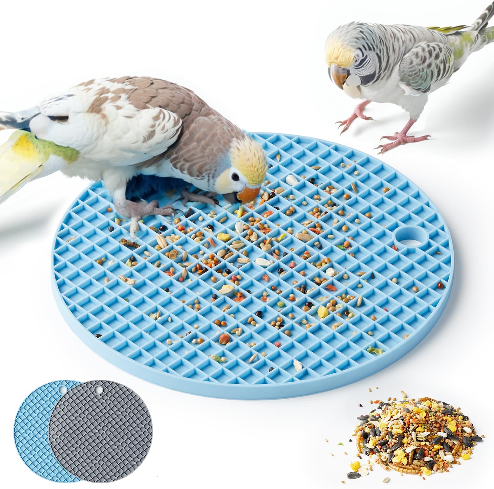 Amazon.com : Jevnd 2Pcs Bird Foraging Toys Puzzle, Bird Slow Feeder ...