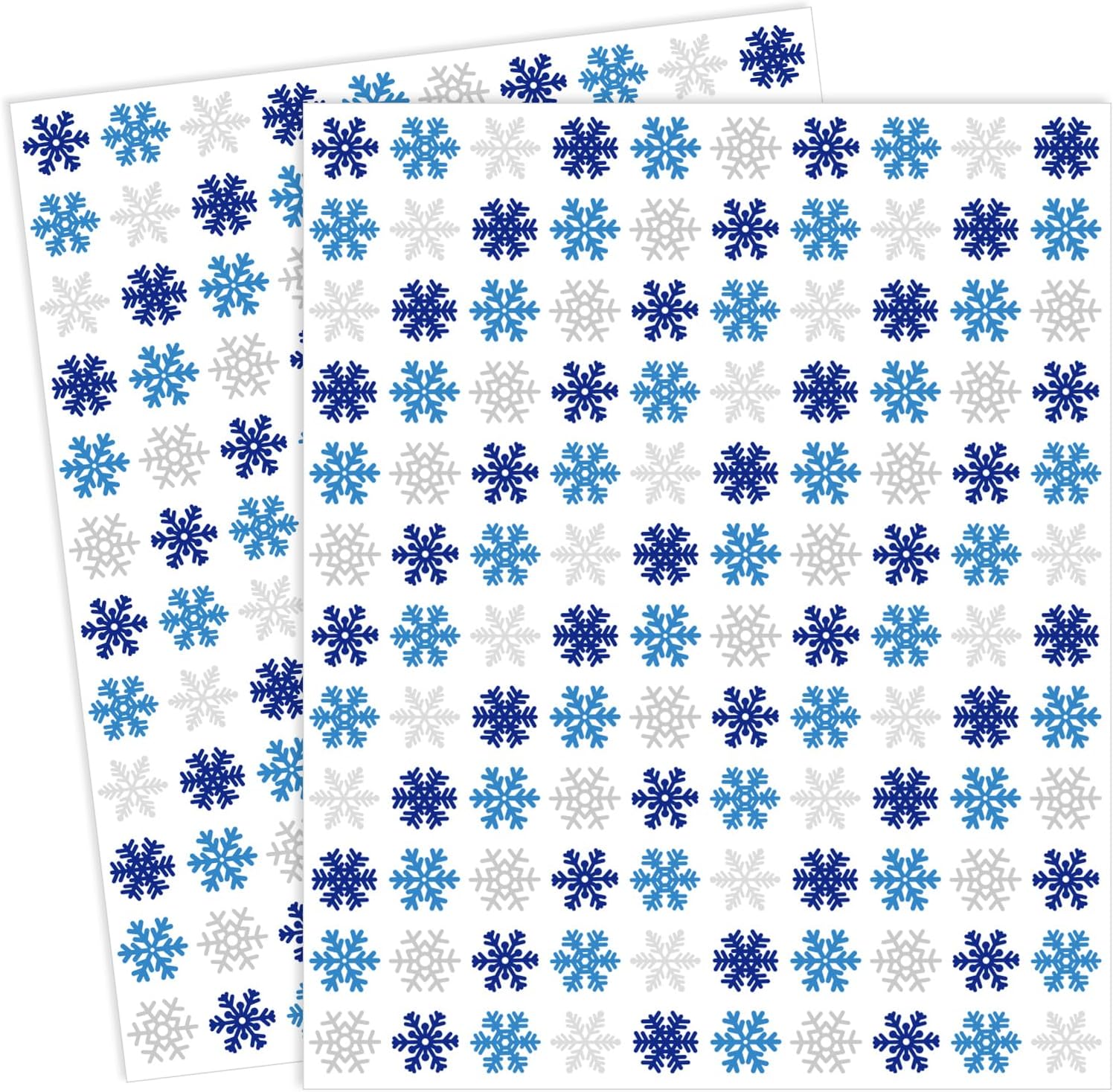 Amazon.com: Aneco 600 Pieces Foam Snowflake Stickers Self-Adhesive ...