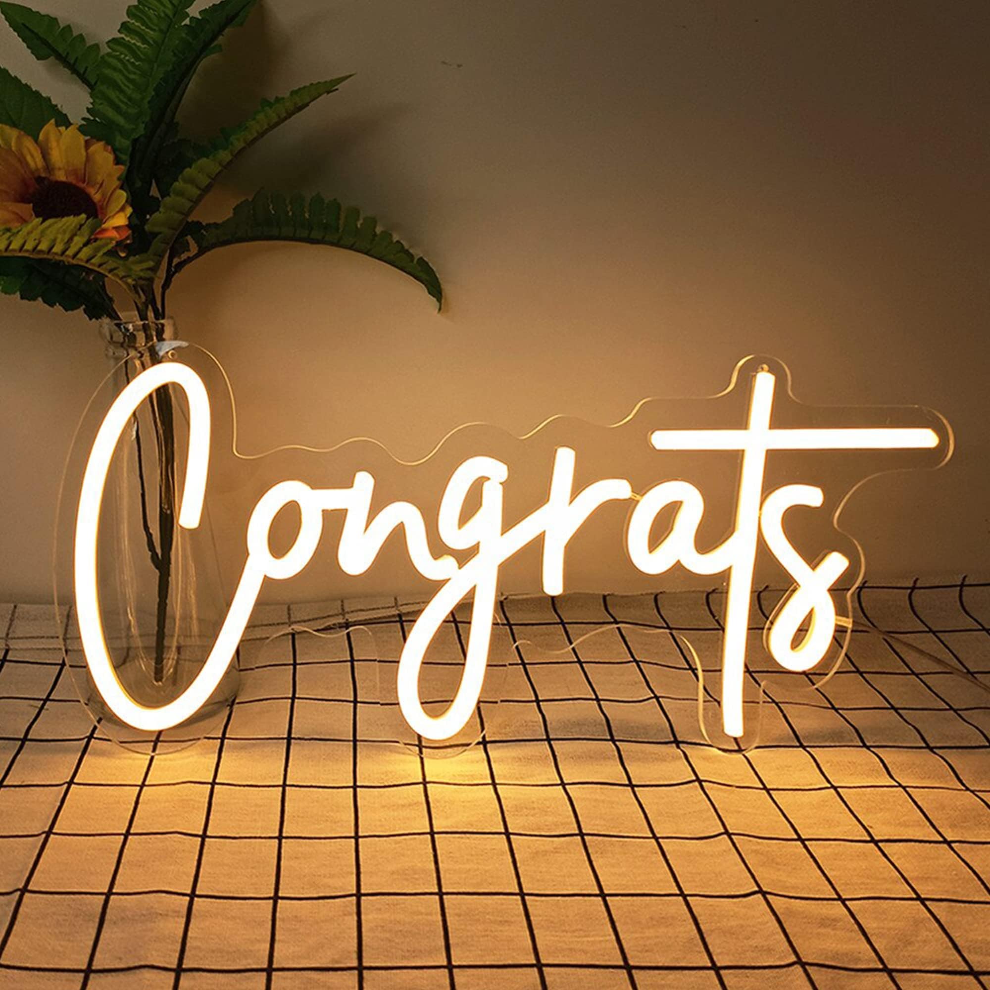Amazon.com : Congrats Grad Neon Sign I Did It 2024 Neon Lights for Wall ...