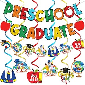 Amazon.com: Preschool Graduation Banner Preschool Graduation ...