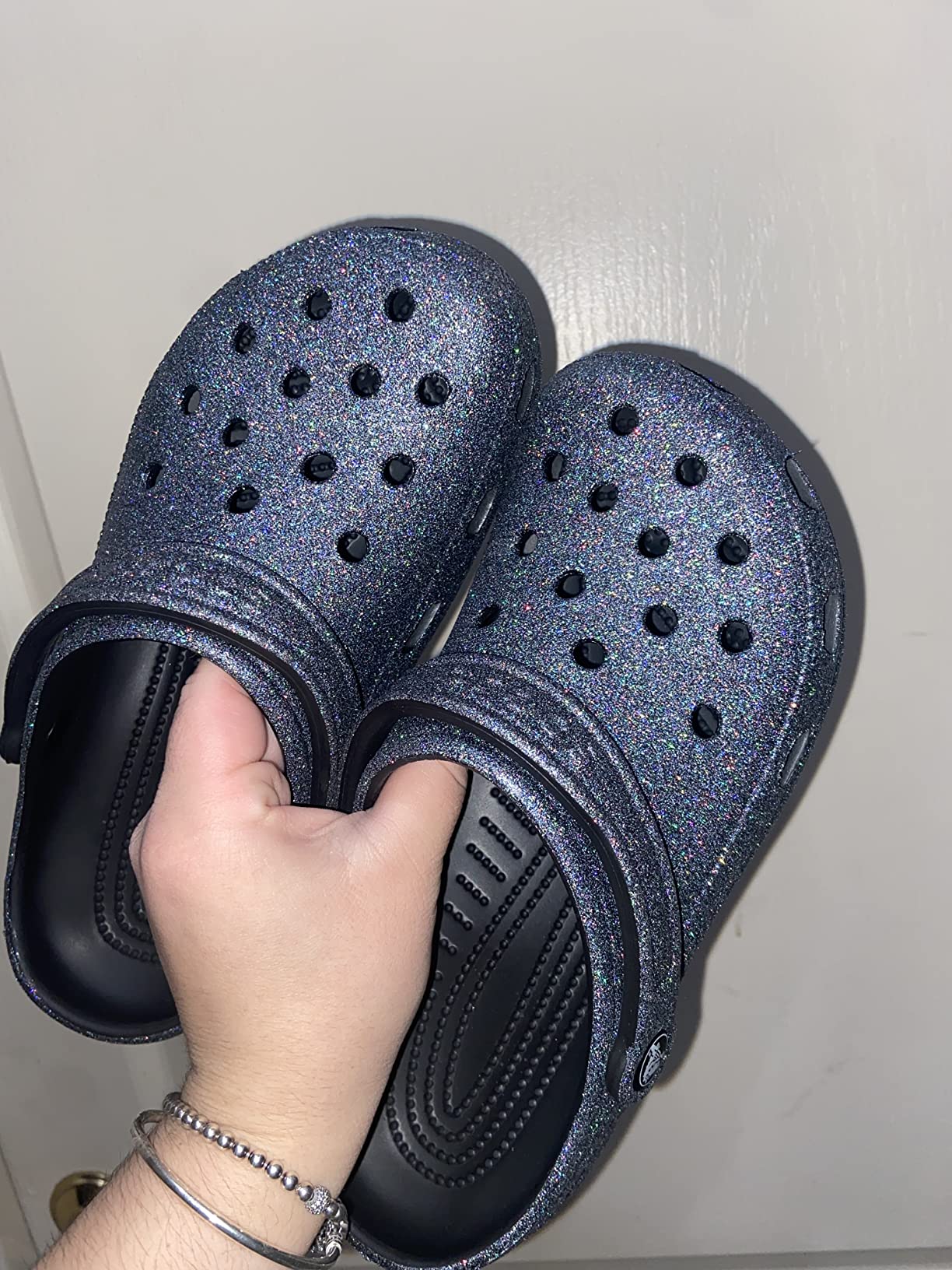 $9/mo - Finance Crocs Unisex-Adult Classic Sparkly Clog | Metallic and ...