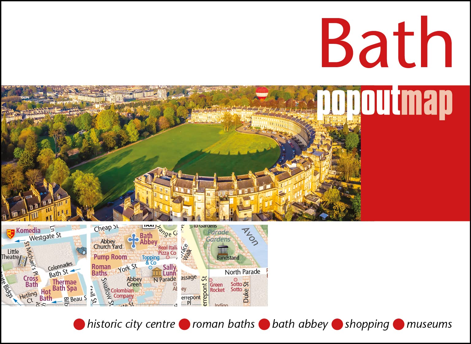 Bath PopOut Map (PopOut Maps) - pocket size, pop up map of Bath: Amazon ...