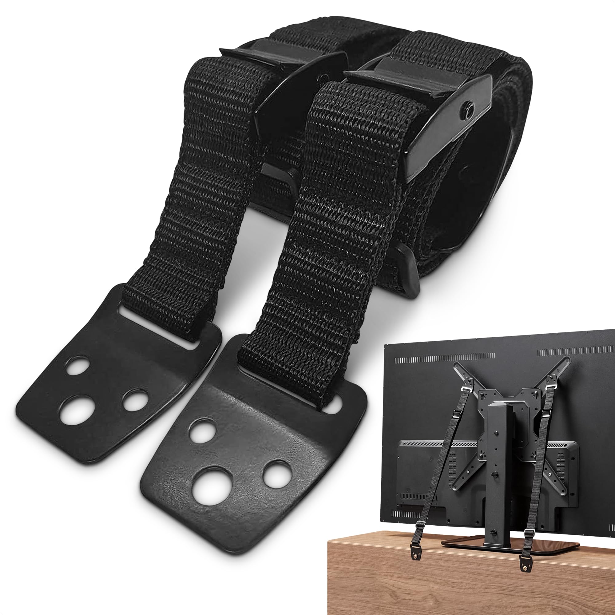Snapklik.com : Tv Straps Safety For Flat Screen - Wall Mount TV Bracket ...