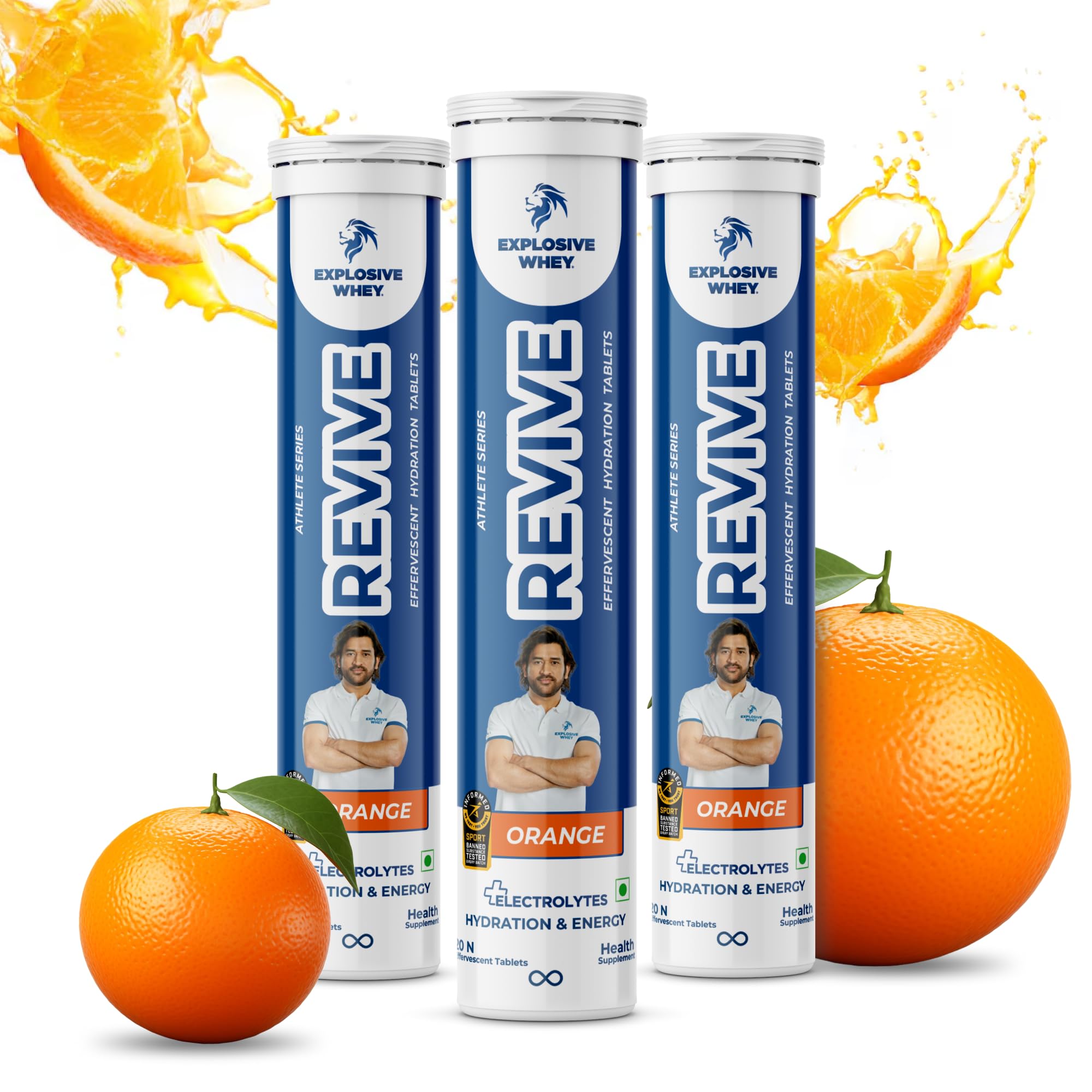 Explosive Whey Revive Effervescent Tablets - Trusted by MS Dhoni and ...