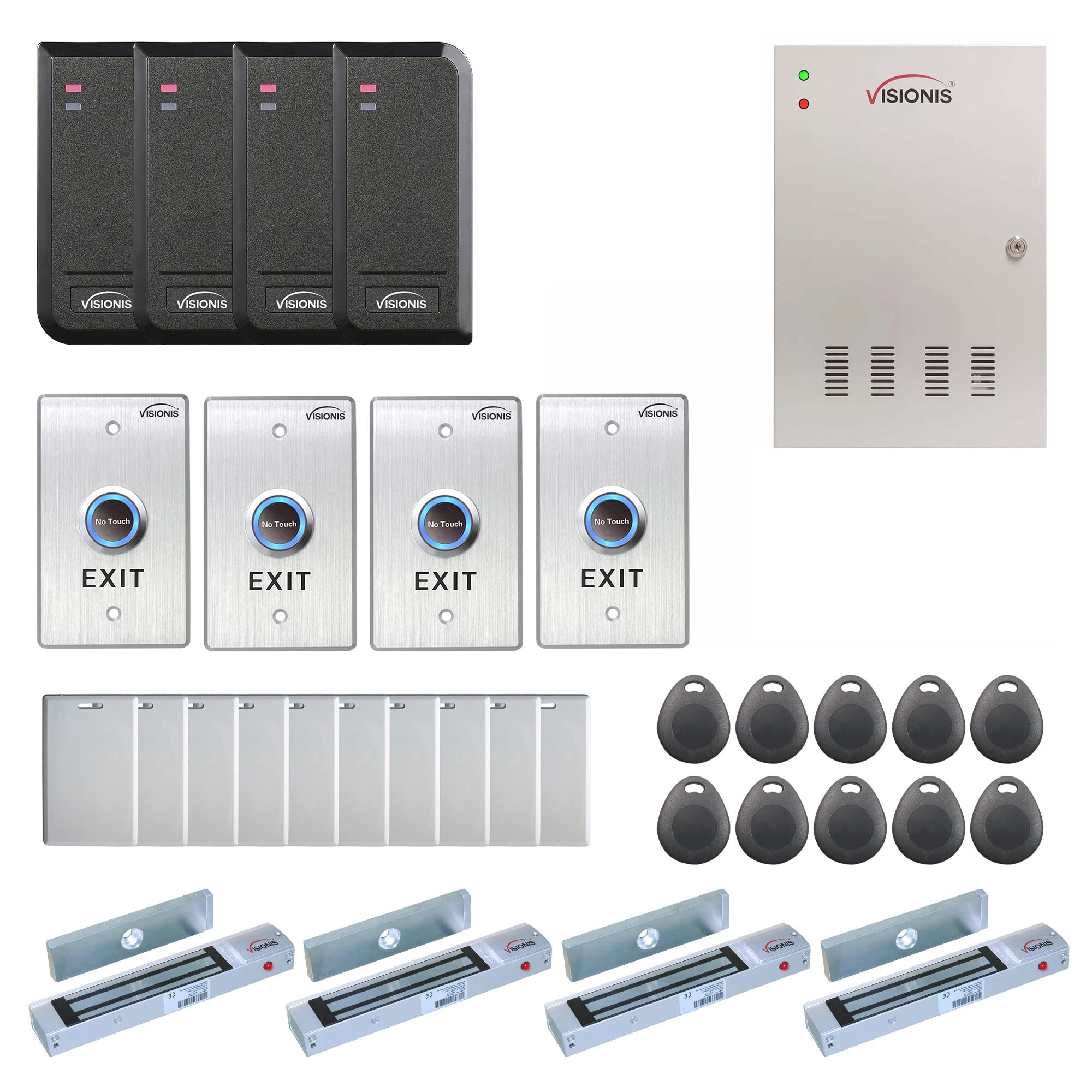 Buy Visionis FPC-6203 Four Doors Access Control, Outswing Door 300lbs ...