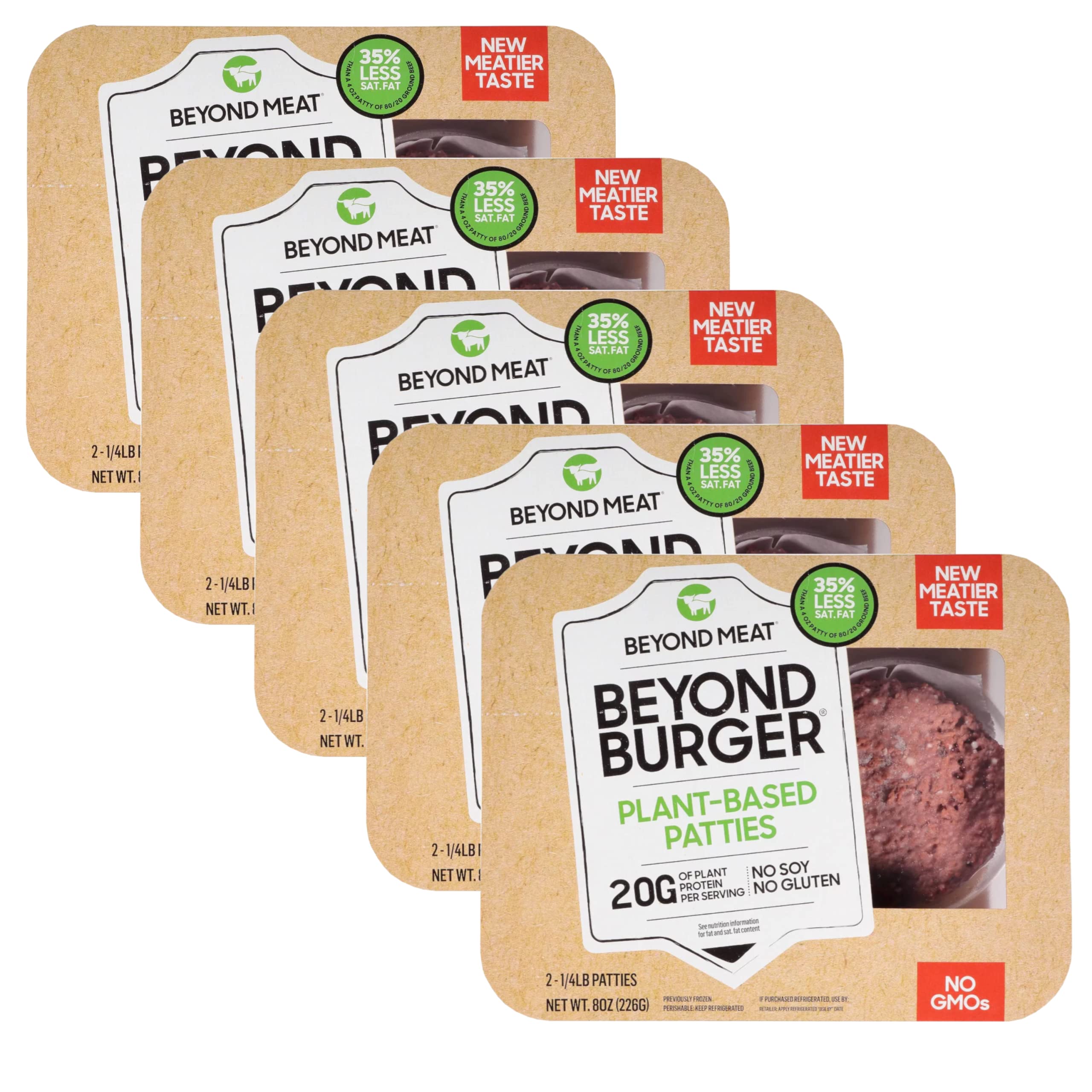 Beyond Meat Beyond Burger Plant Based Frozen Patties 35 Less ...