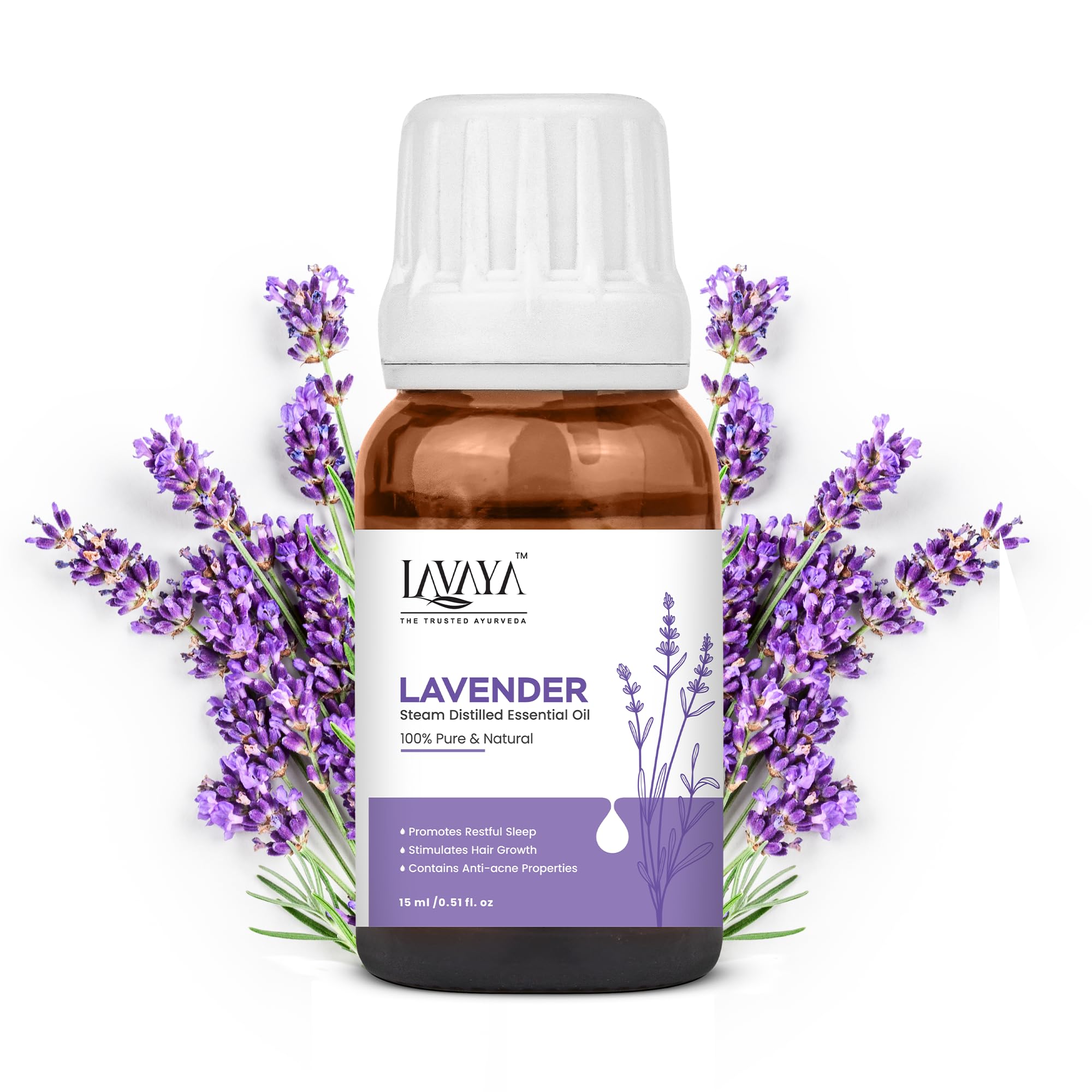 Lavaya® Lavender Essential Oil — 100% Pure & Natural, Undiluted for ...