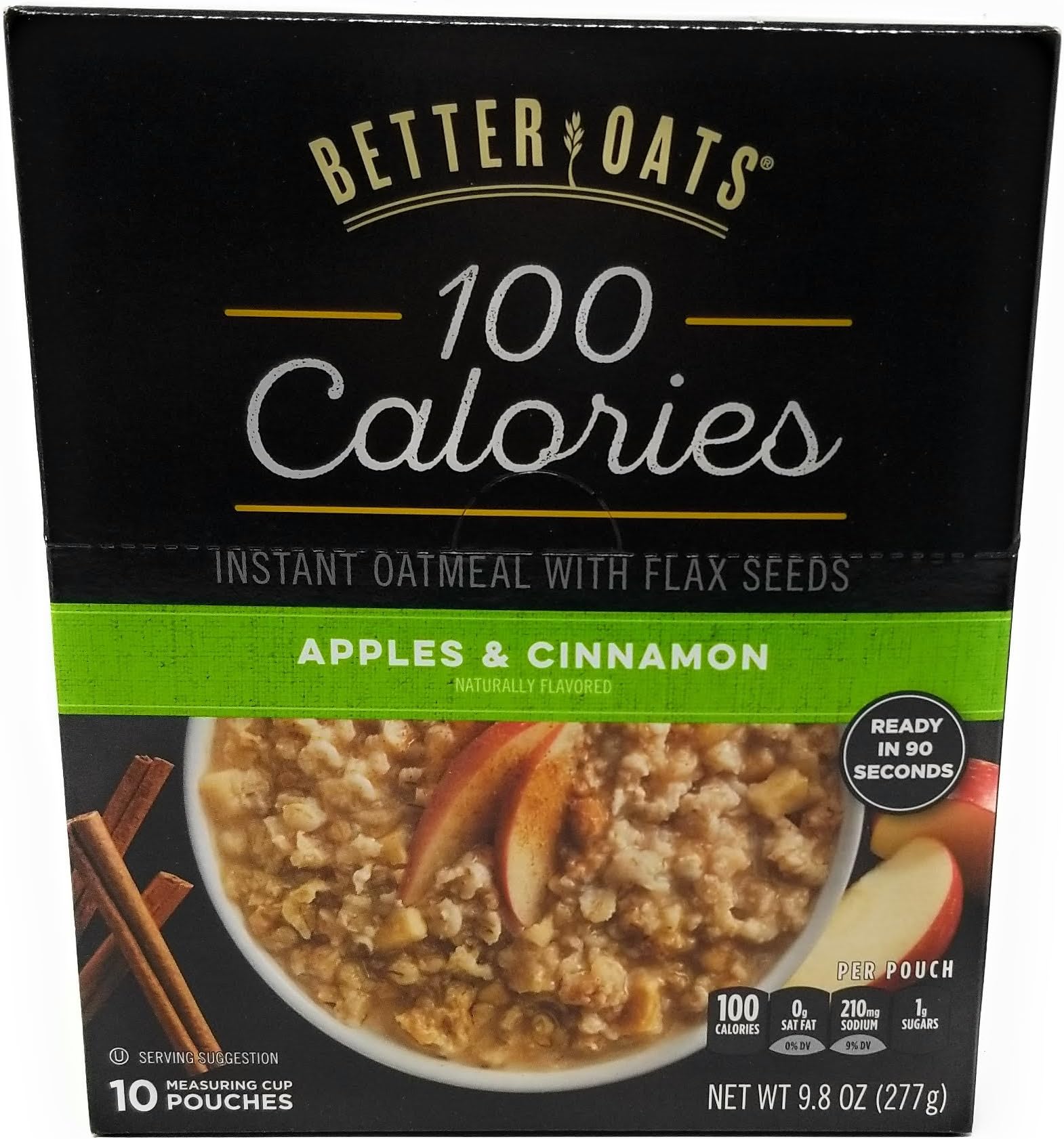 Amazon.com: Better Oats Steel Cut Apples and Cinnamon Oatmeal Packets ...