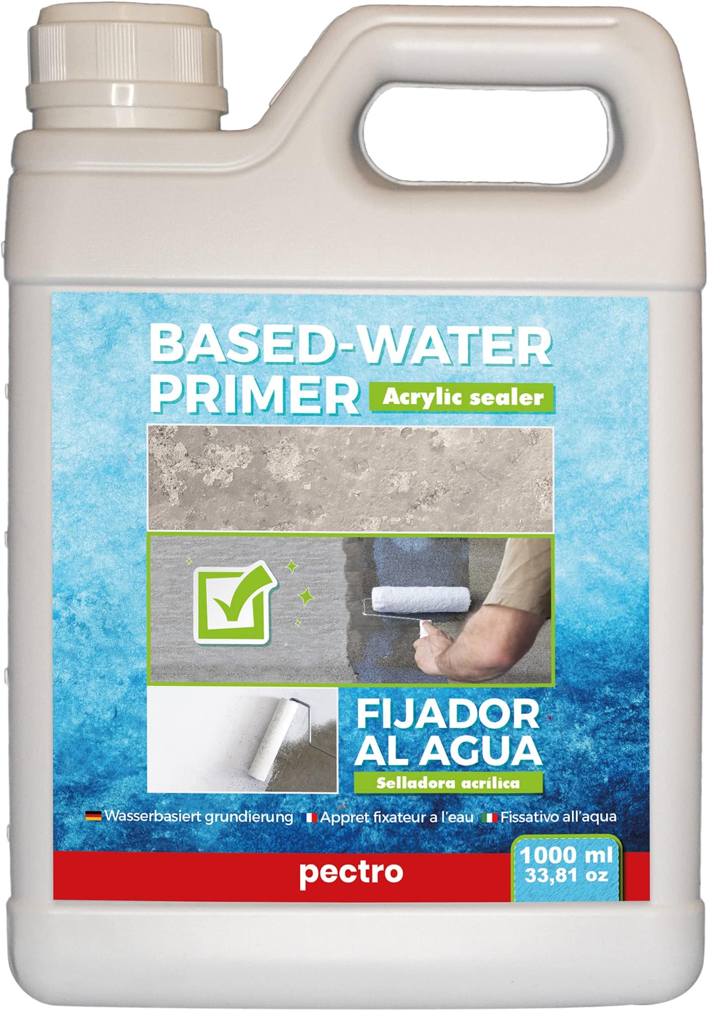 PECTRO Primaire d'accrochage peinture murs - Appret fixateur a l’eau ...