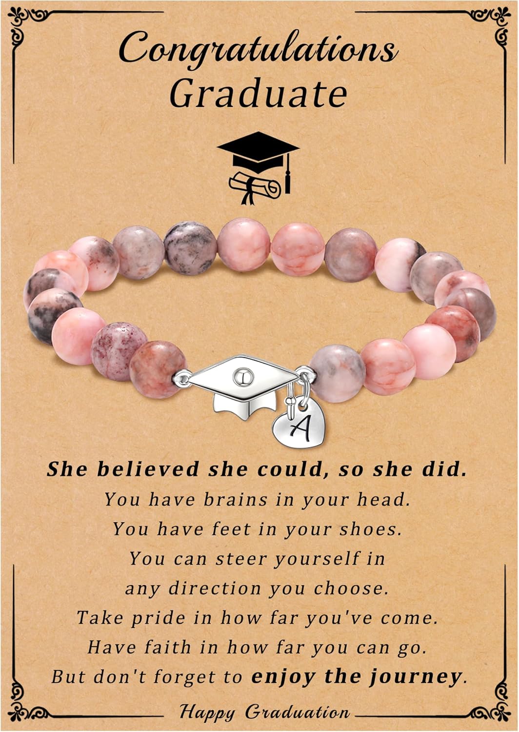 Amazon.com: Sistble Graduation Gifts Class of 2024 Graduation Bracelet ...