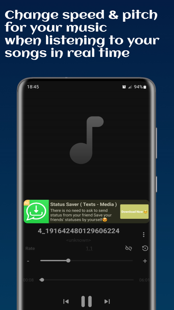Music Speed Changer - App on the Amazon Appstore