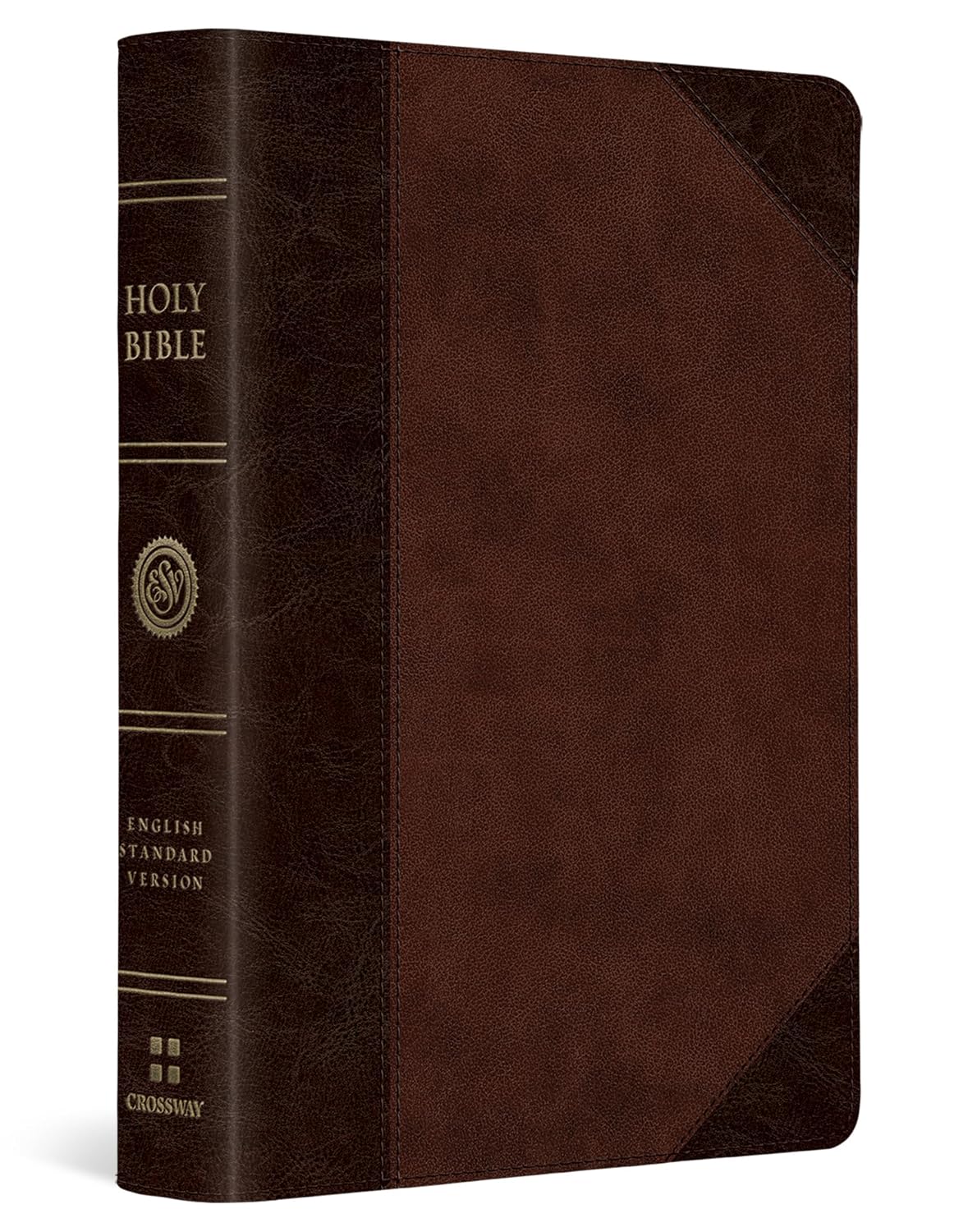ESV Large Print(Font Size - 8 pt) Compact Bible (TruTone, Brown/Walnut ...