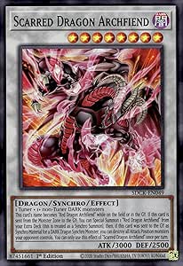 Amazon.com: Scarred Dragon Archfiend - SDCK-EN049 - Super Rare - 1st Edition : Toys & Games