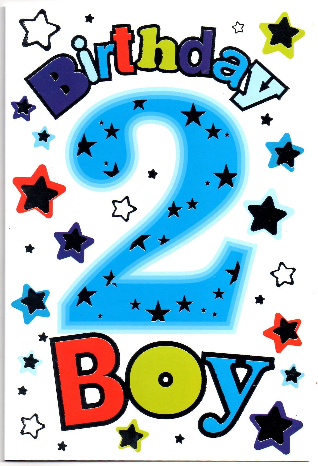 Birthday Card for Two (2) 2nd Year Old Boy : Amazon.co.uk: Stationery ...