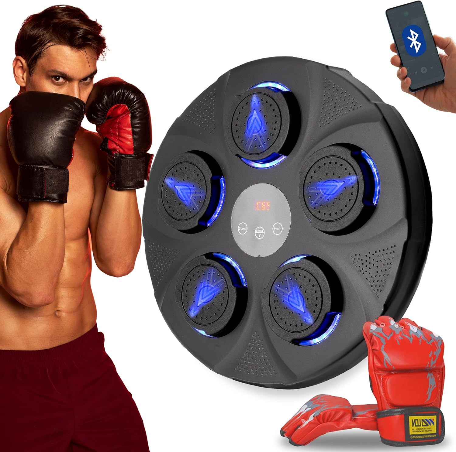 Amazon.com : Smart Music Boxing Machine Wall Mounted, Boxing Equipment ...