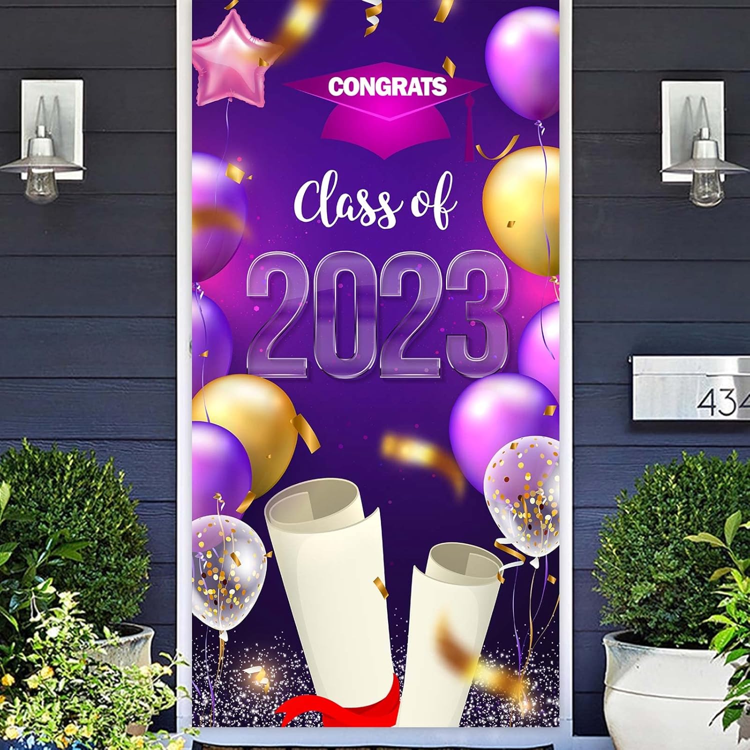 Amazon.com: Congrats Grad 2023 Banner Class of 2023 Backdrop Pre-K ...
