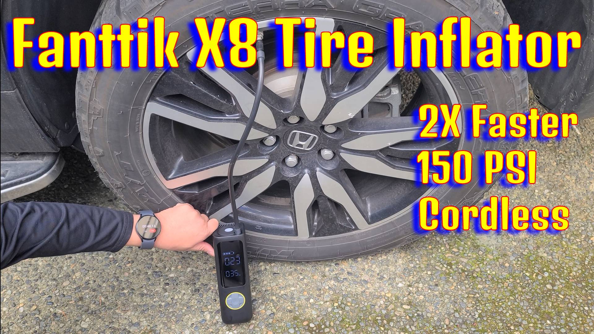 Watch Fanttik X8 Apex Portable Tire Inflator on Amazon Live
