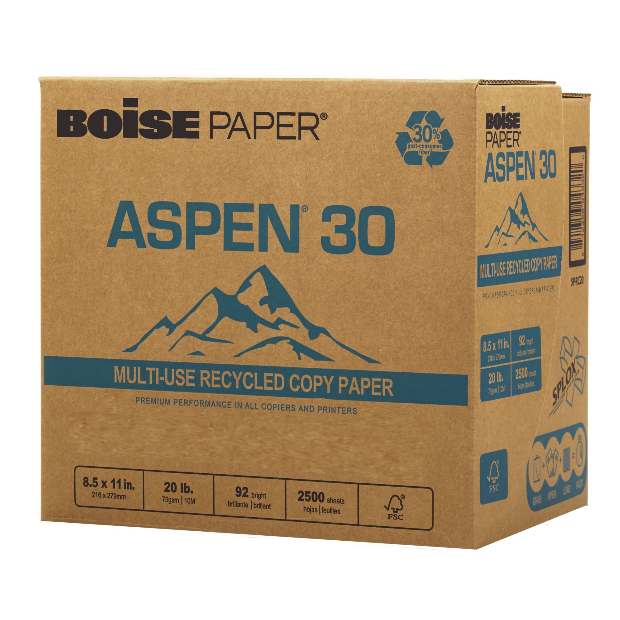 Snapklik.com : BOISE ASPEN 30% Recycled Multi-Use Copy Paper, 8.5" X 11 ...