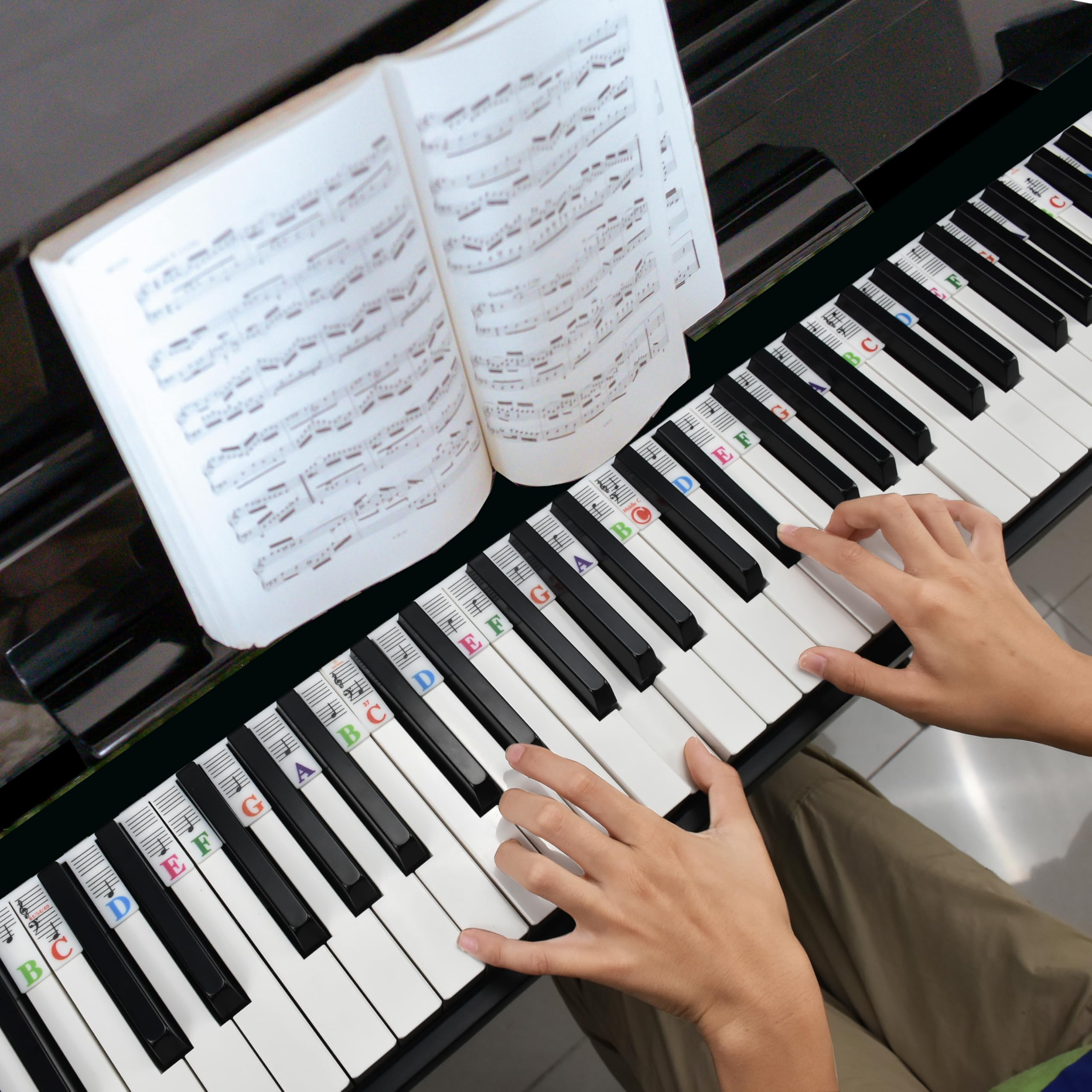 Snapklik.com : Piano Notes Guides For Beginners, Removable Keyboard ...