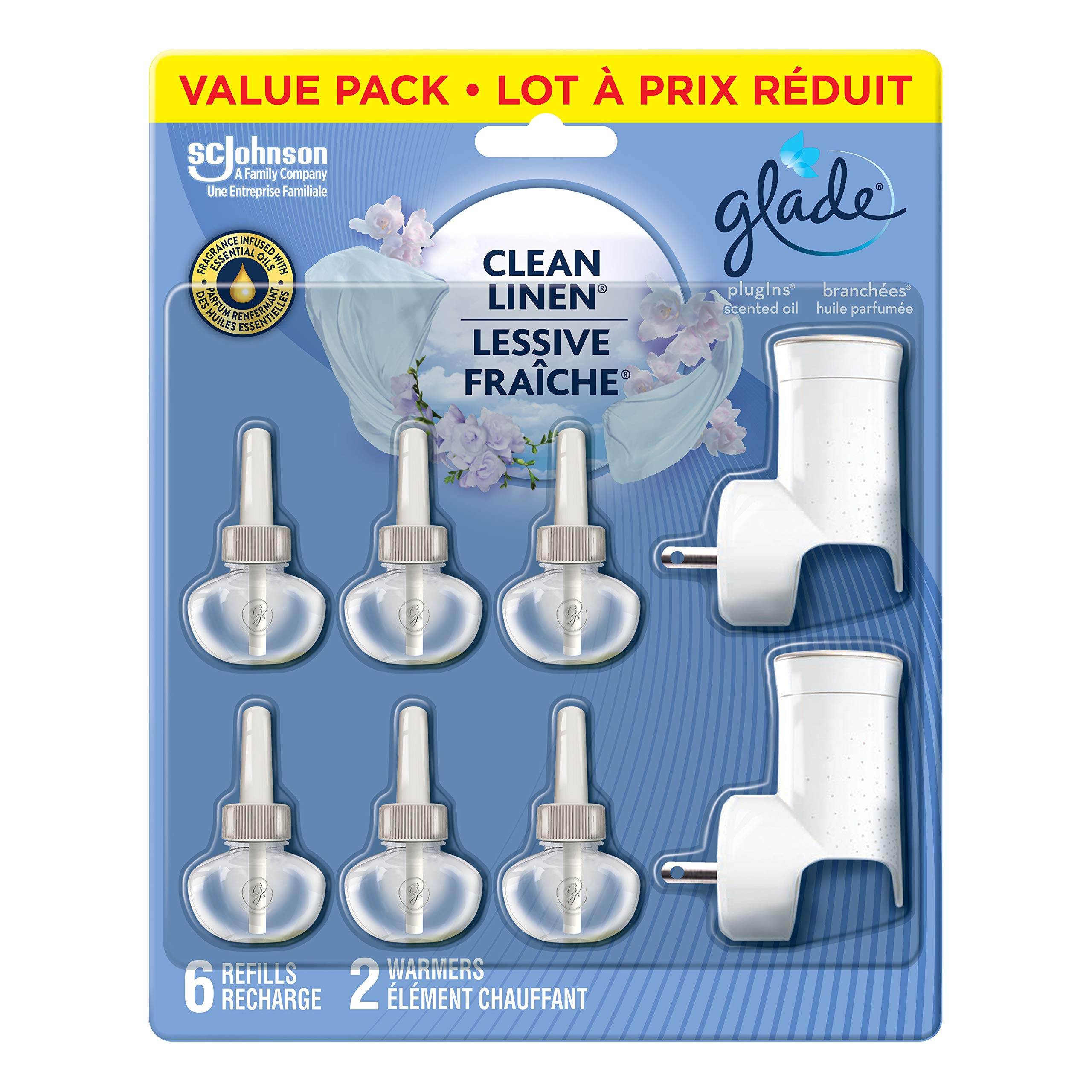 Glade PlugIns Air Freshener Starter Kit, Scented and Essential Oils for ...