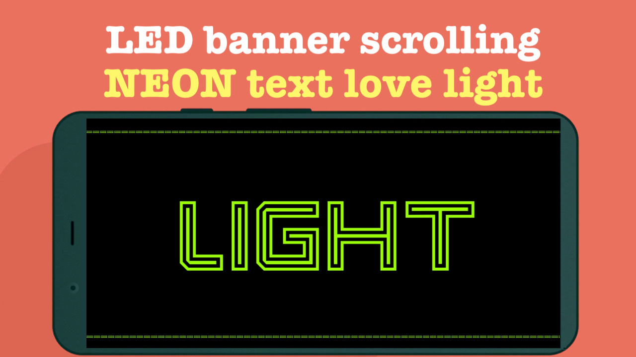 Led banner scrolling text App. NEON love light scrolling text - App on ...
