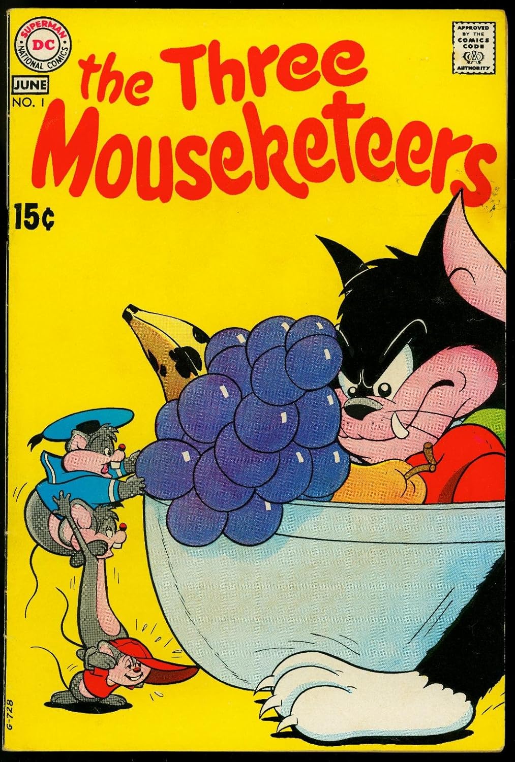 Amazon.com: The Three Mouseketeers #1 1970- DC Comics- Fruitbowl cover ...