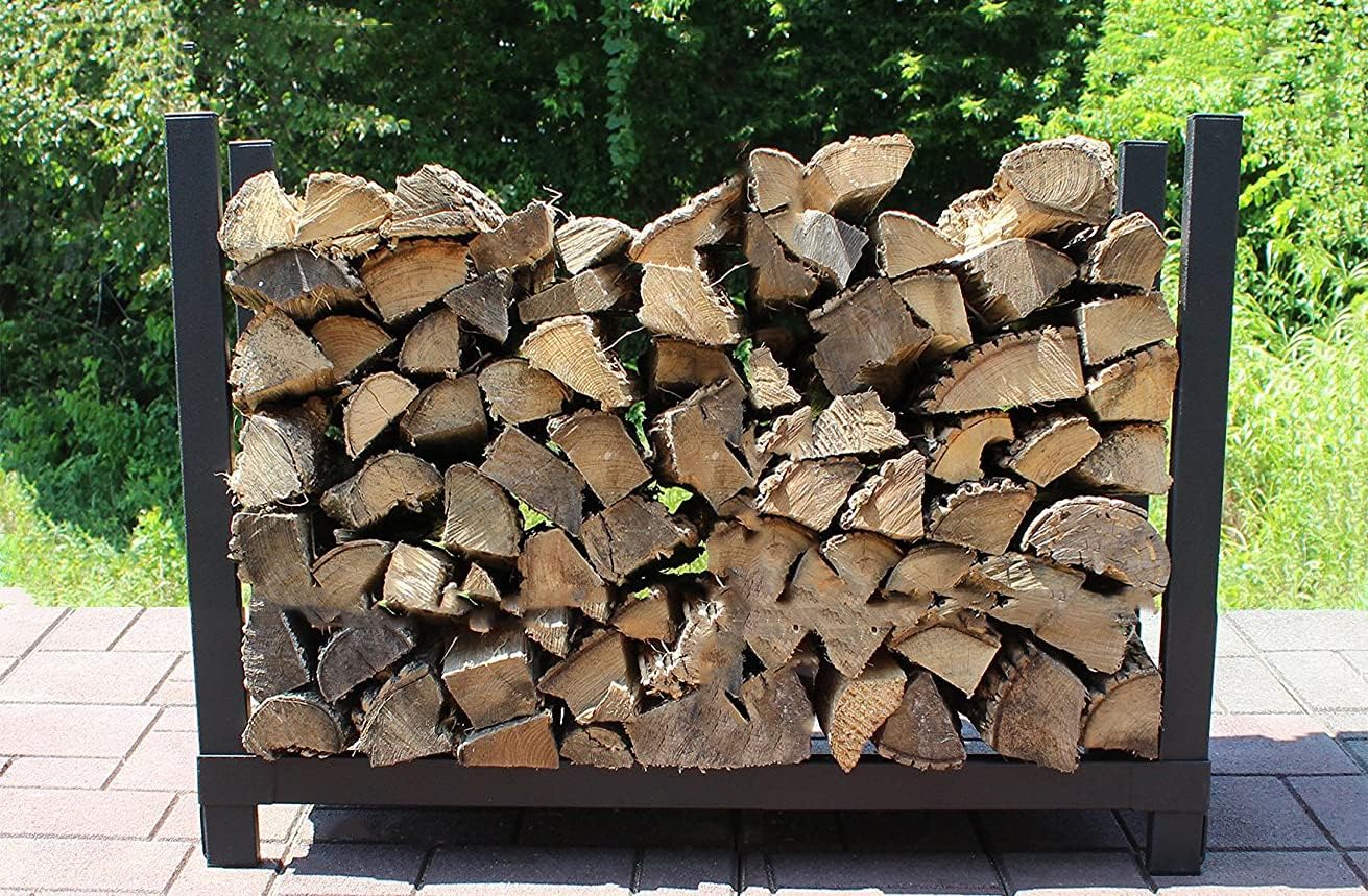 Amazon.com : The Woodhaven 3 Foot Firewood Log Rack : Outdoor Firewood ...