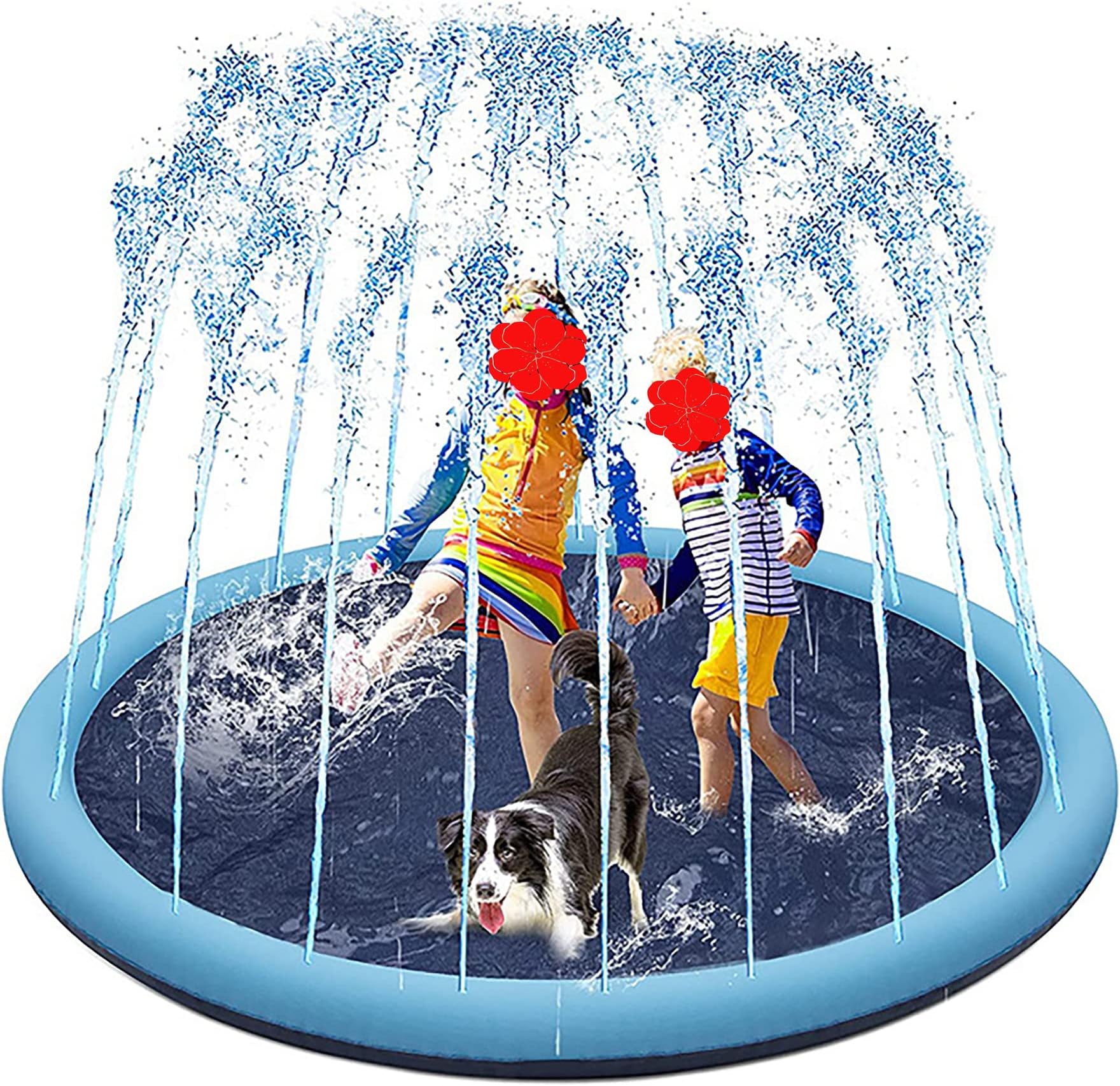 Amazon.com: 3-in-1 Inflatable Splash Play Mat Summer Outdoor Sprinkler ...