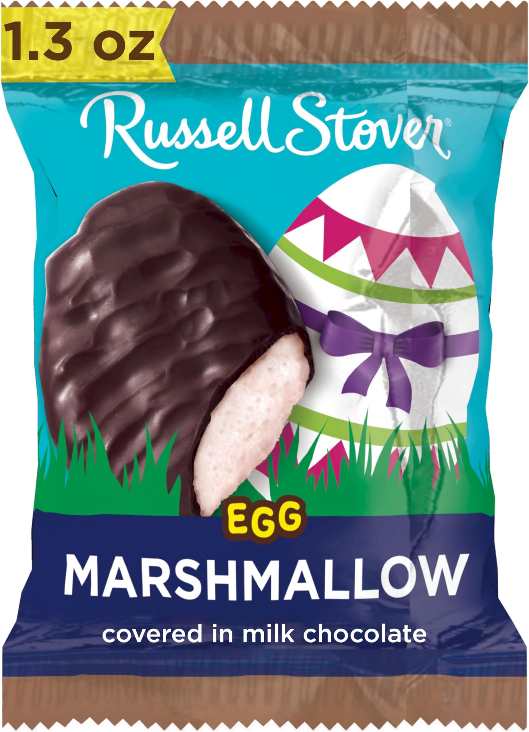 Amazon.com: Russell Stover Easter Marshmallow Dark Chocolate Easter Egg ...