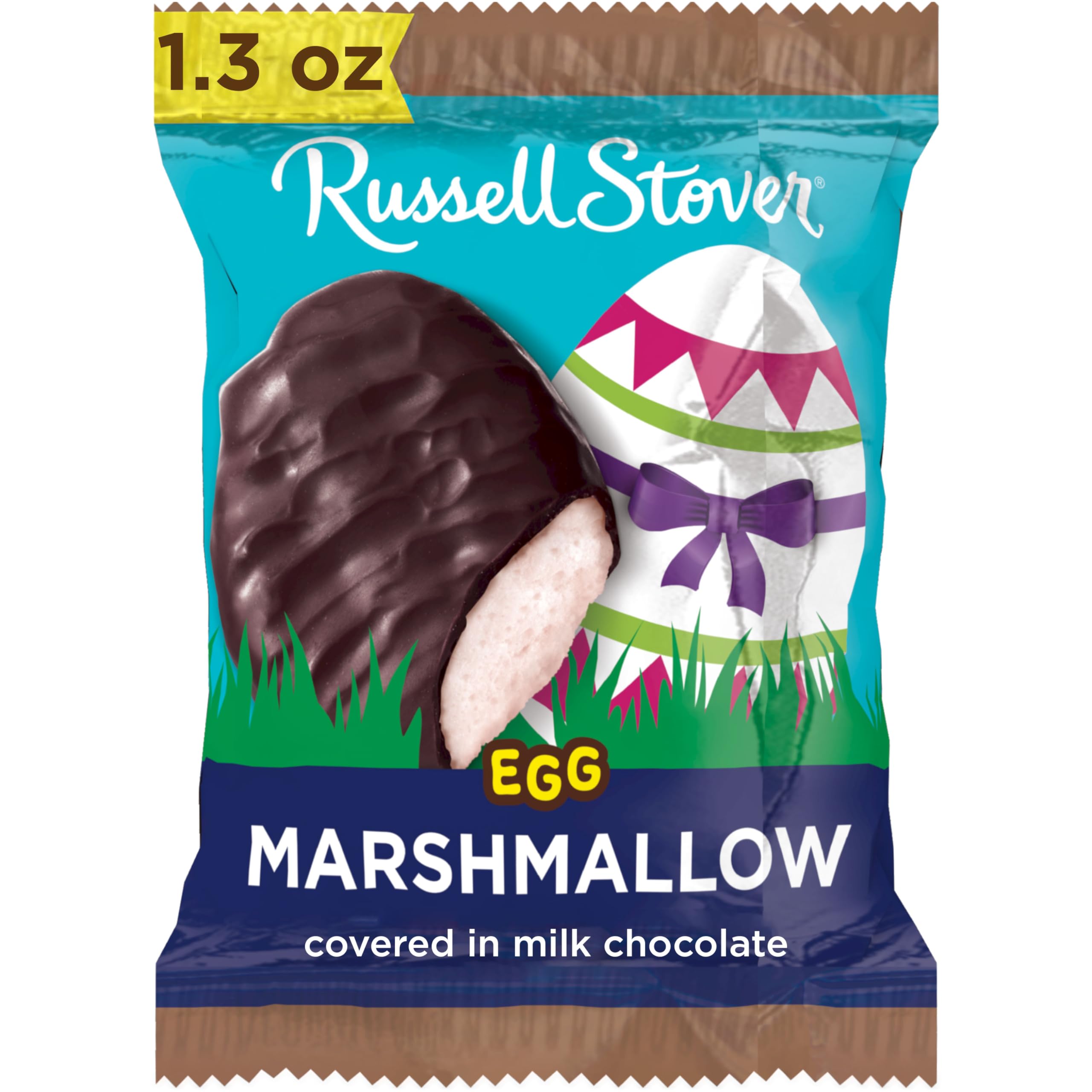 Amazon.com: Russell Stover Easter Marshmallow Dark Chocolate Easter Egg ...