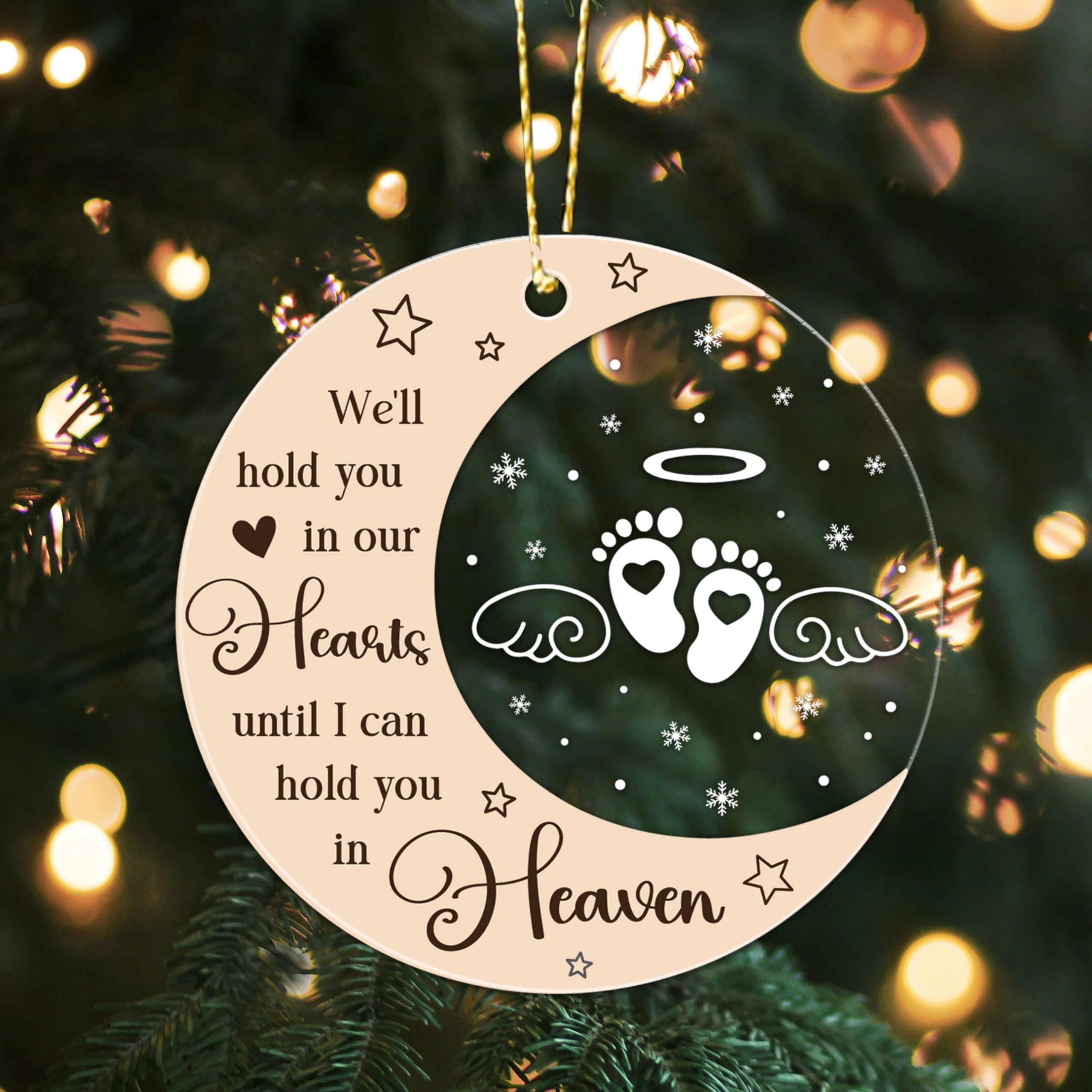 Amazon.com: Baby Memorial Ornament, Infant Loss Ornament, Miscarriage ...