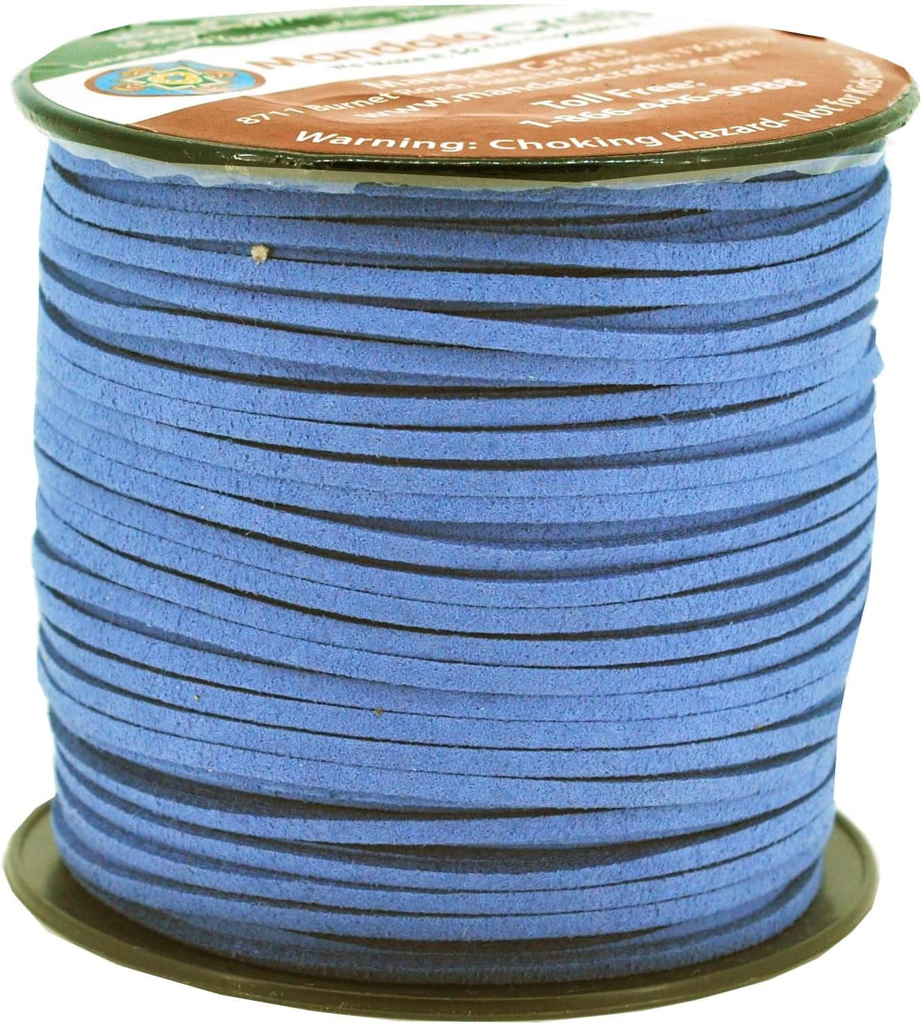 Amazon.com: Mandala Crafts Faux Suede Cords Denim Blue Leather Cords ...
